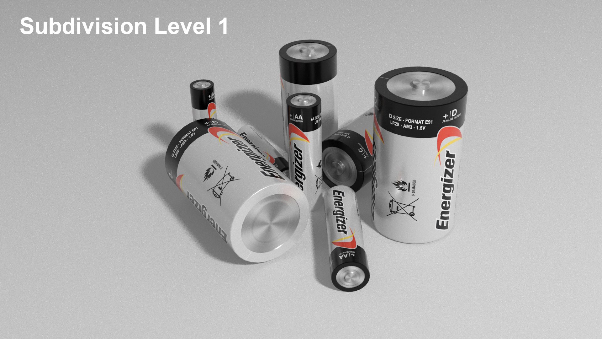 Batteries 3D Model - TurboSquid 2022635