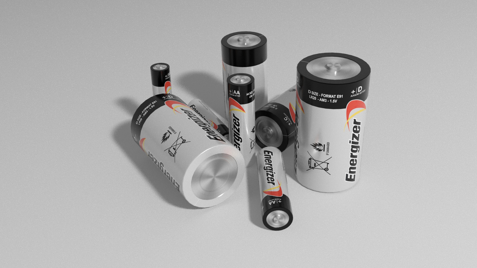 Batteries 3D Model - TurboSquid 2022635