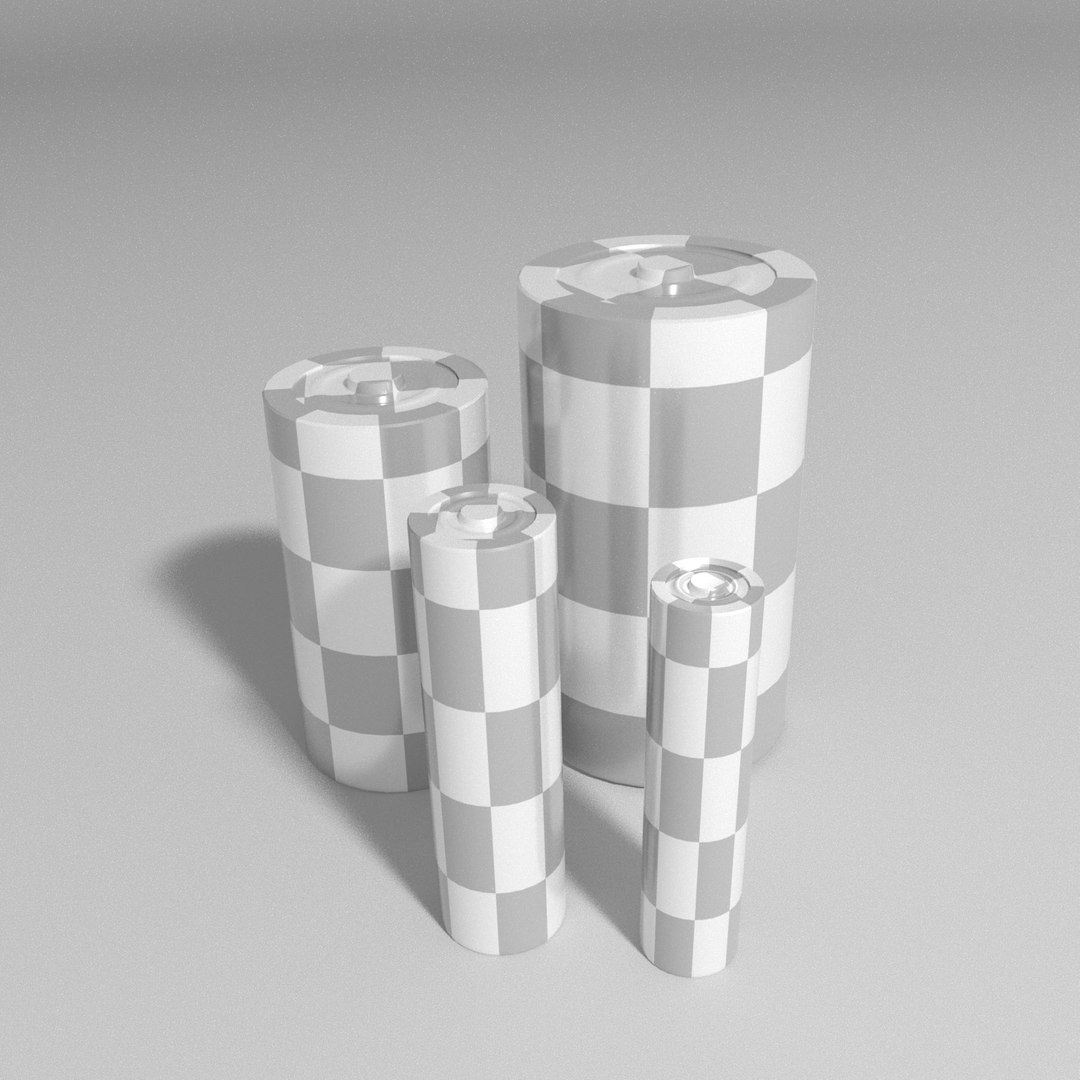 Batteries 3D Model - TurboSquid 2022635