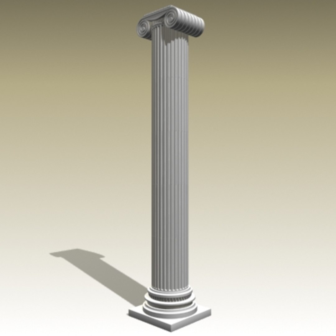 Ionic Column 3d Model