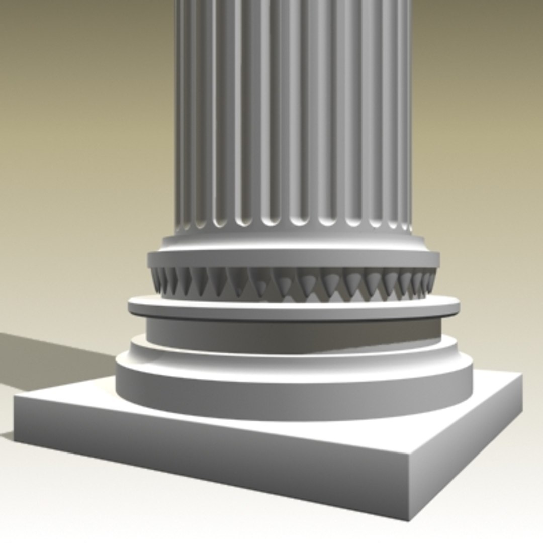 Ionic Column 3d Model