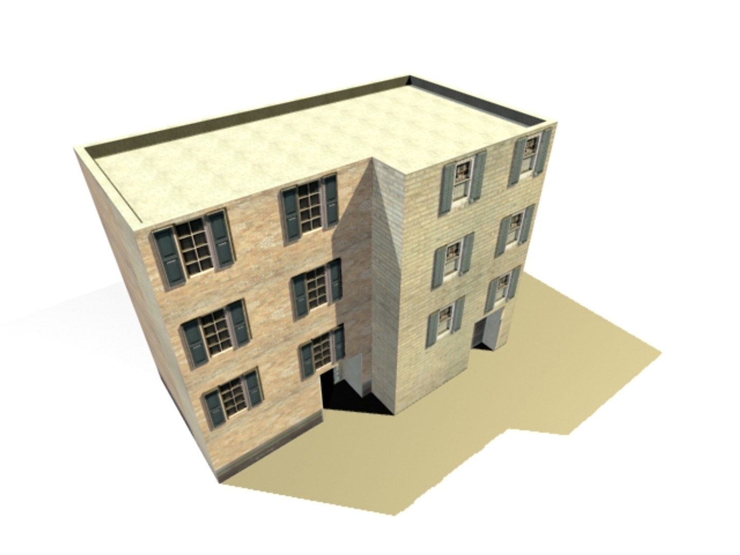 3d Meshes Buildings Modeled