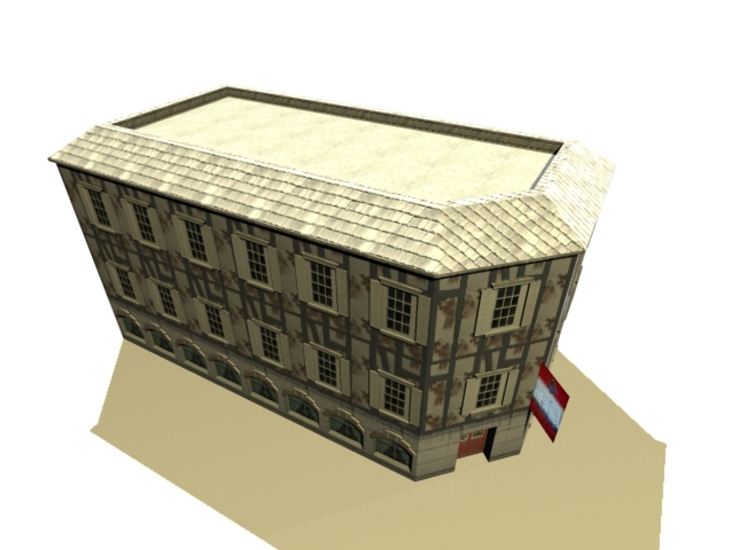 3d Meshes Buildings Modeled