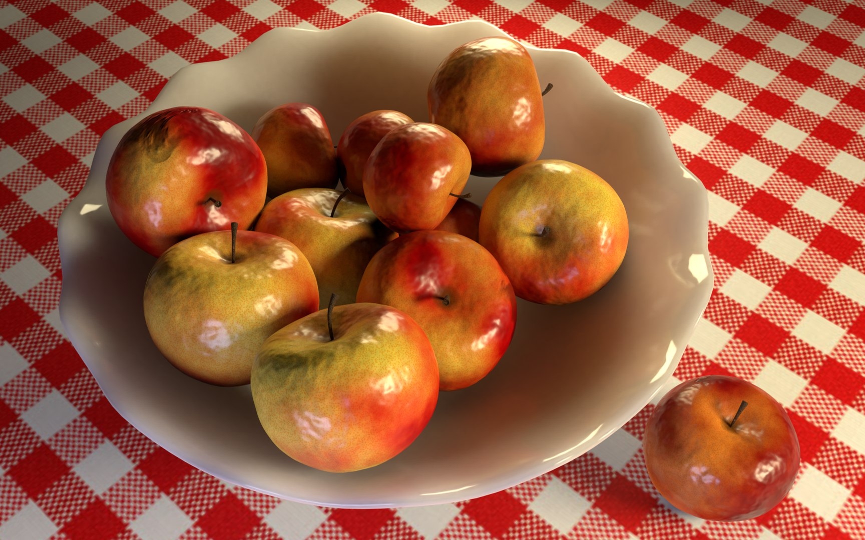 3D Apples Blender Model - TurboSquid 1519150