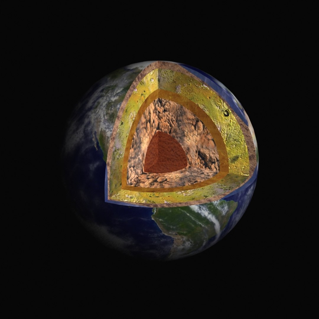 3d model photoreal earth structure