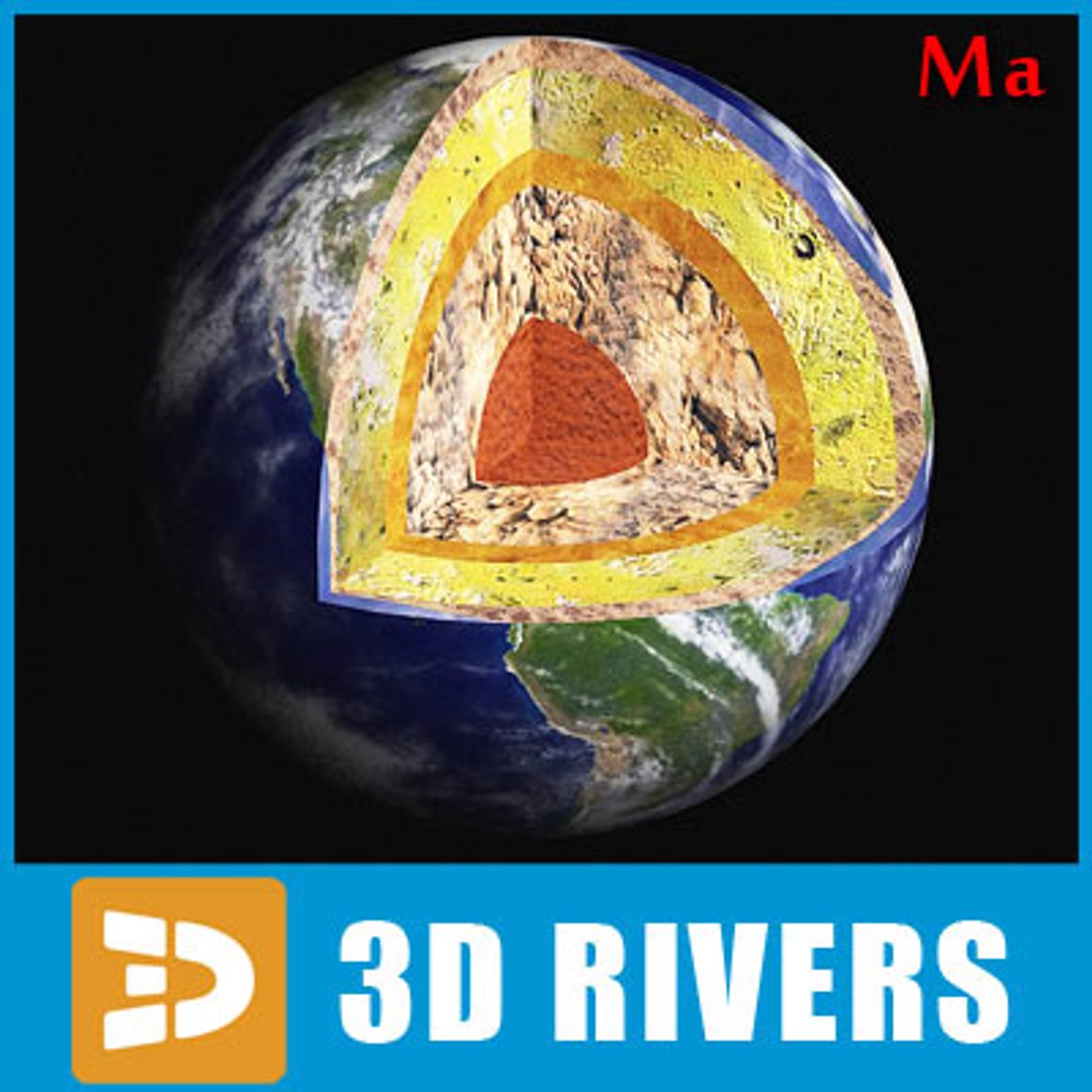 3d model photoreal earth structure