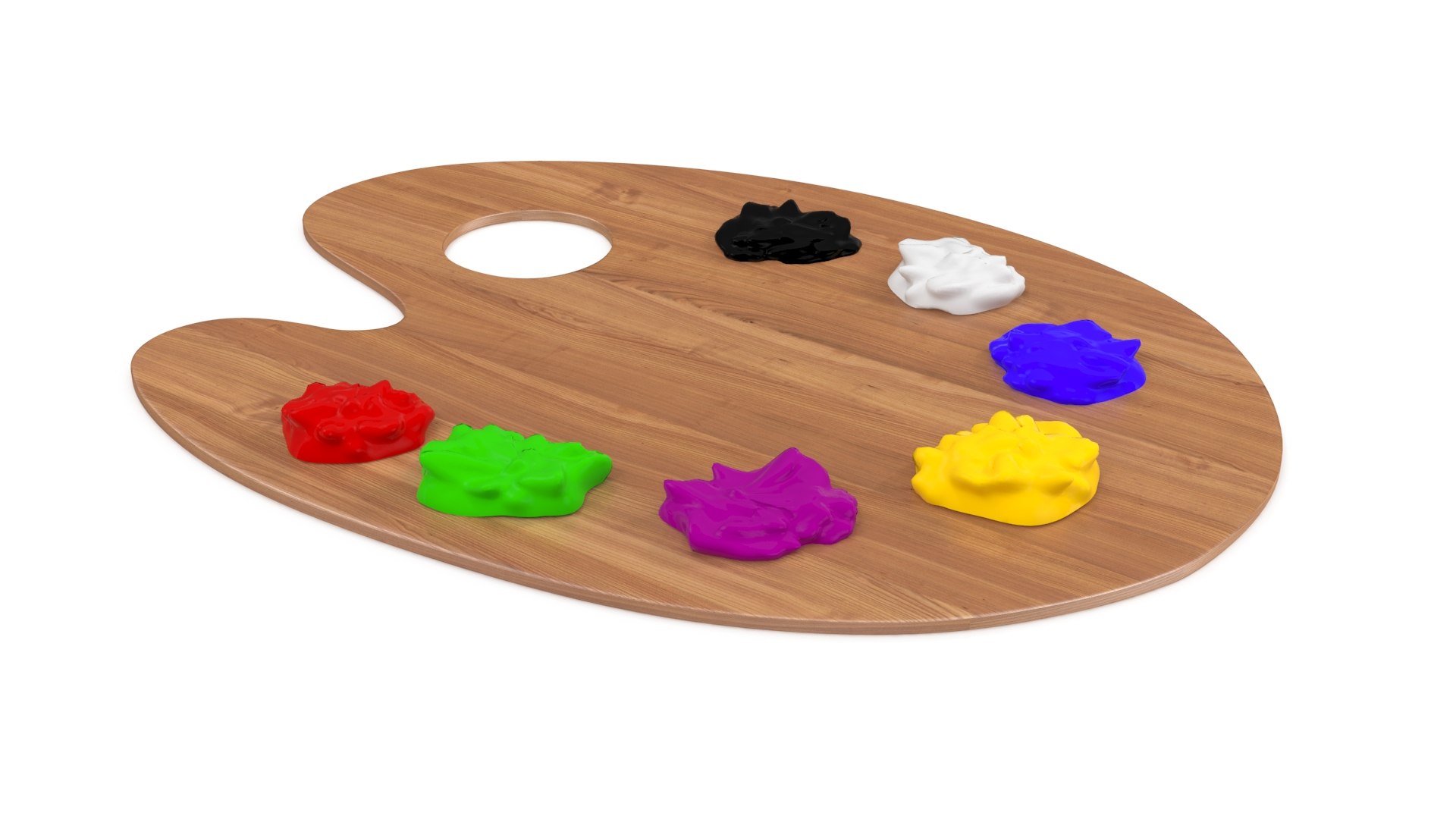 Artist Pallete Model - TurboSquid 2405848