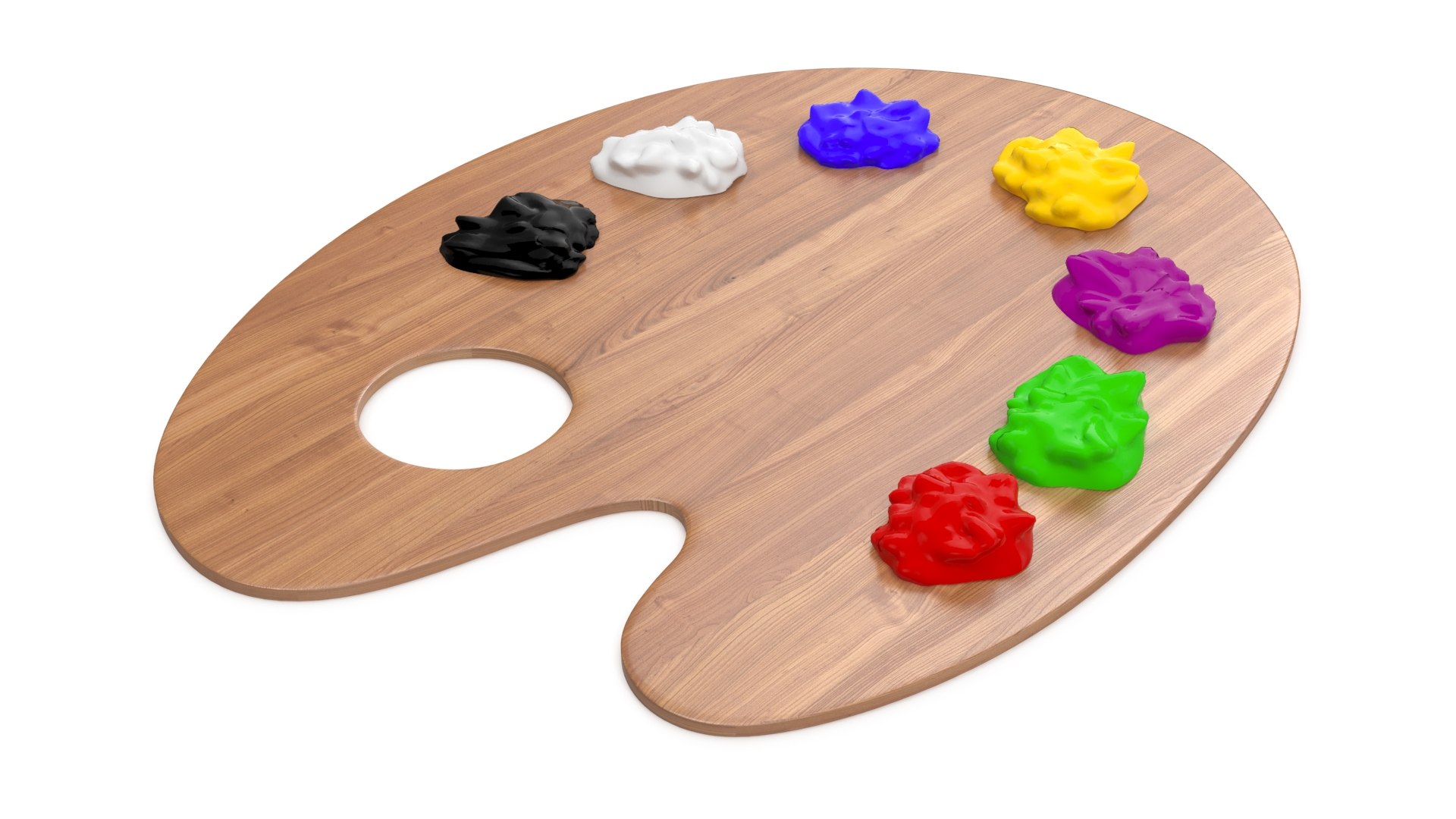 Artist Pallete Model - TurboSquid 2405848