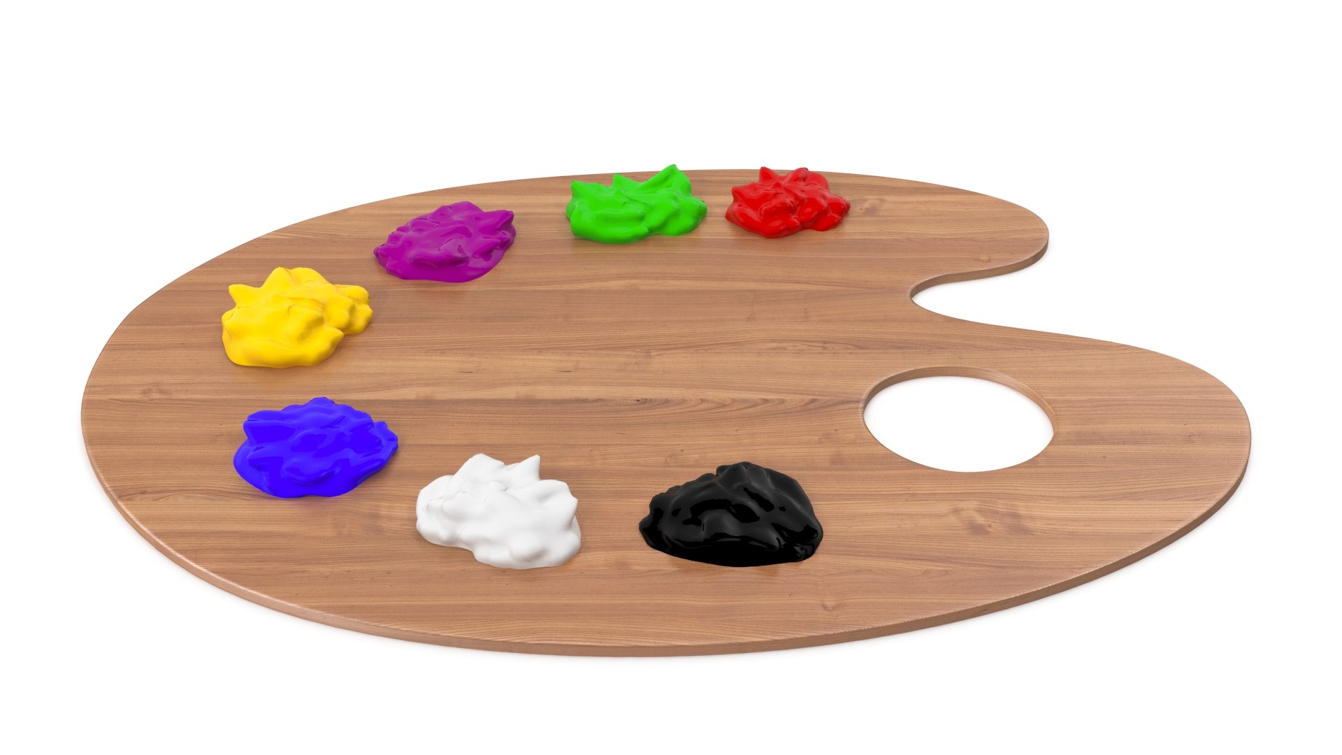 Artist Pallete Model - TurboSquid 2405848