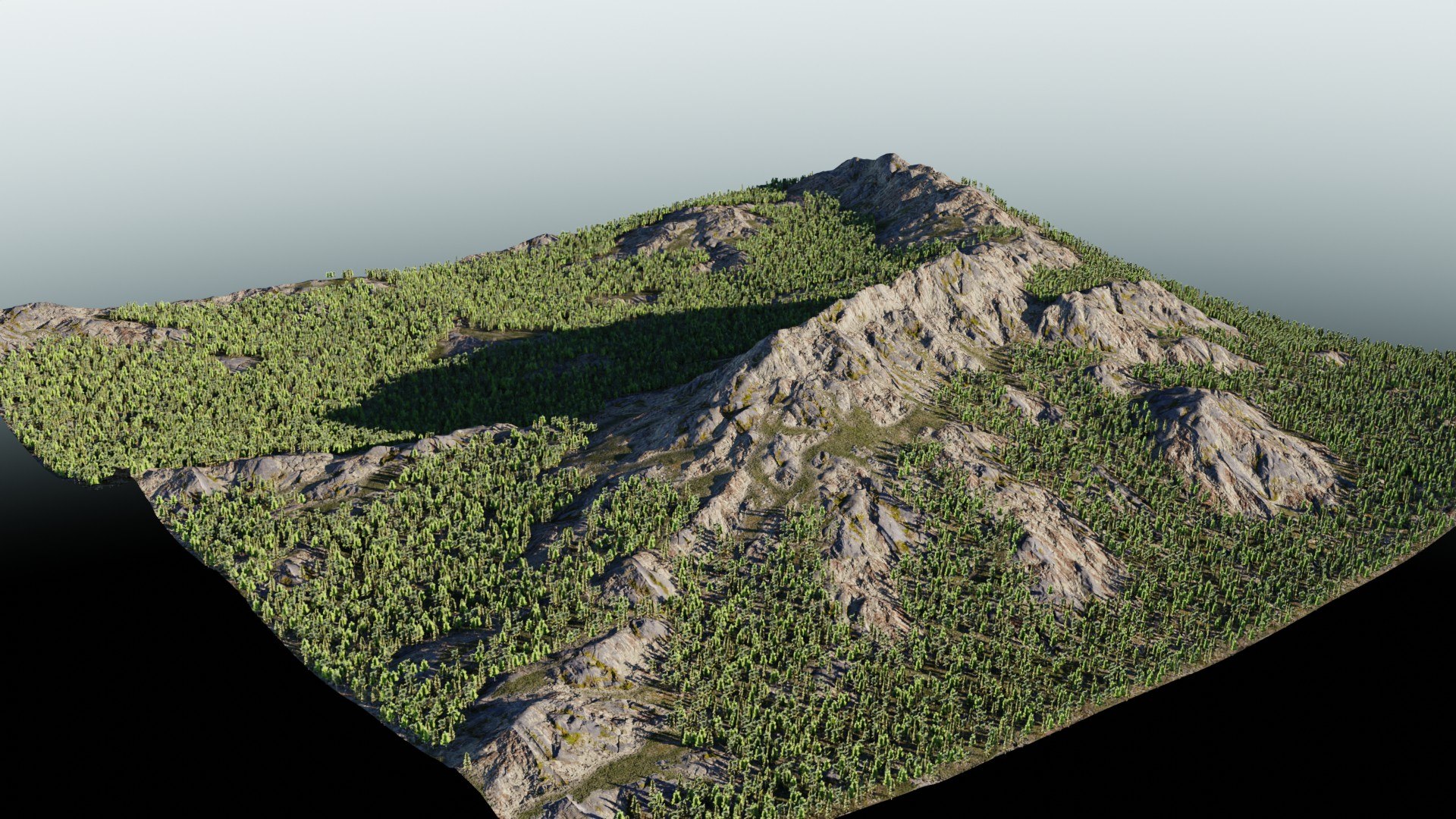 Back Ground Terrain 3D Model - TurboSquid 2129417