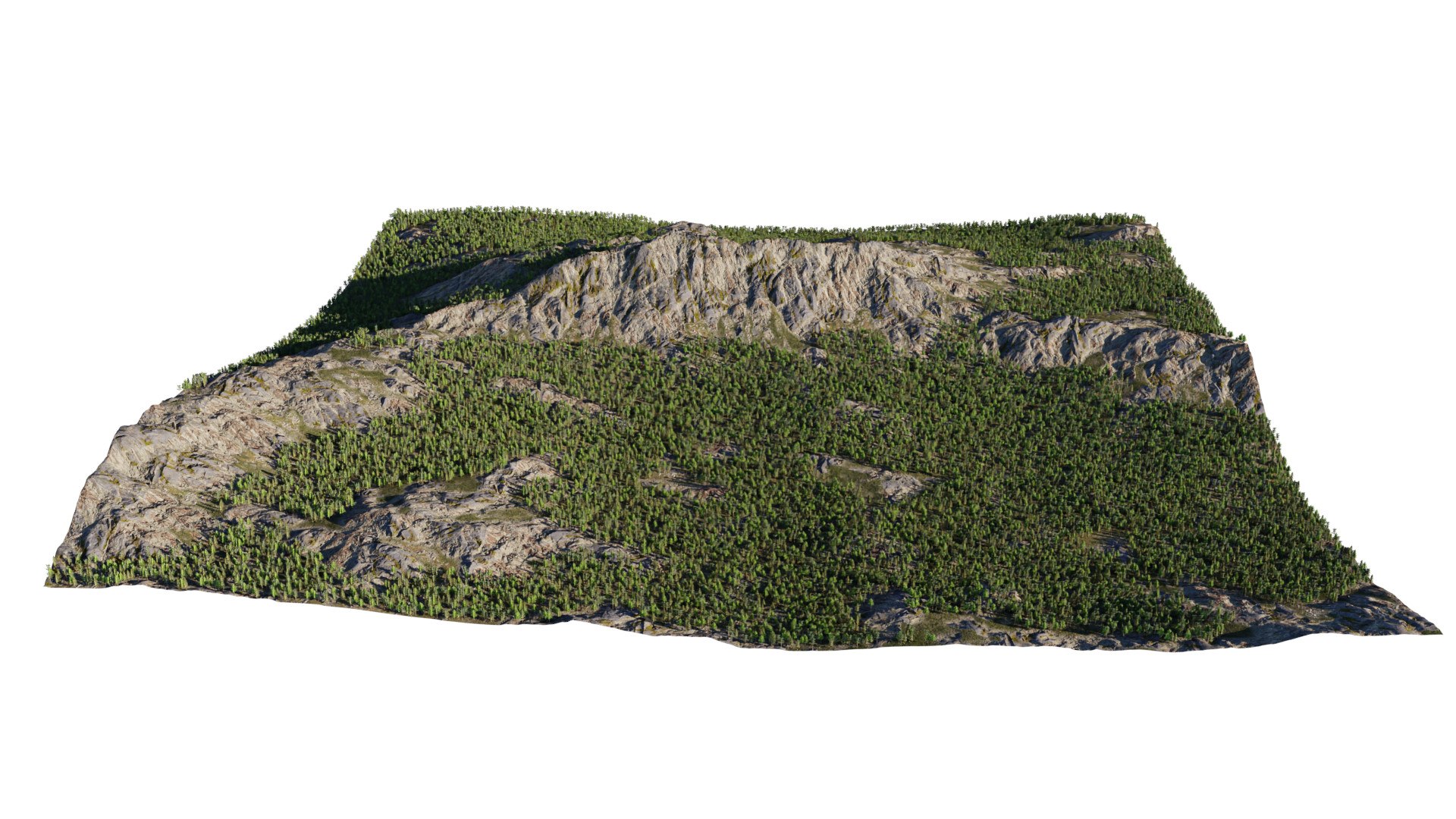 Back Ground Terrain 3D Model - TurboSquid 2129417