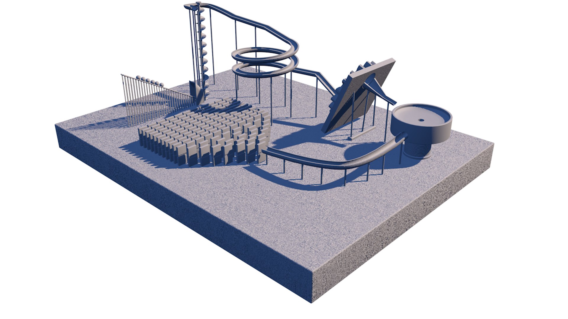 3d Model Of Marbles Machine