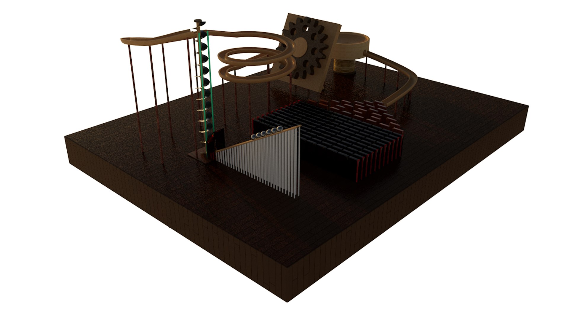 3d Model Of Marbles Machine