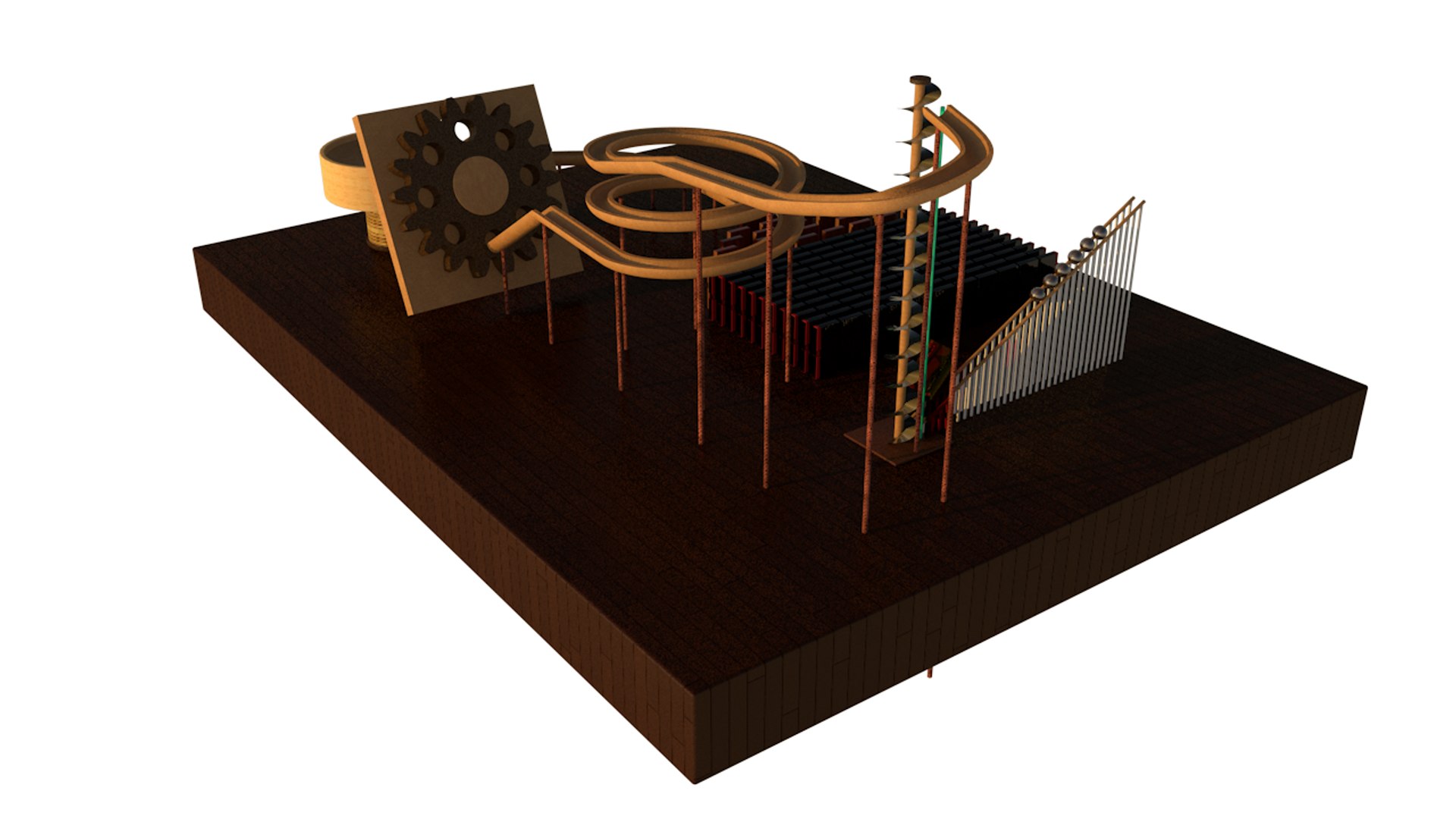 3d Model Of Marbles Machine