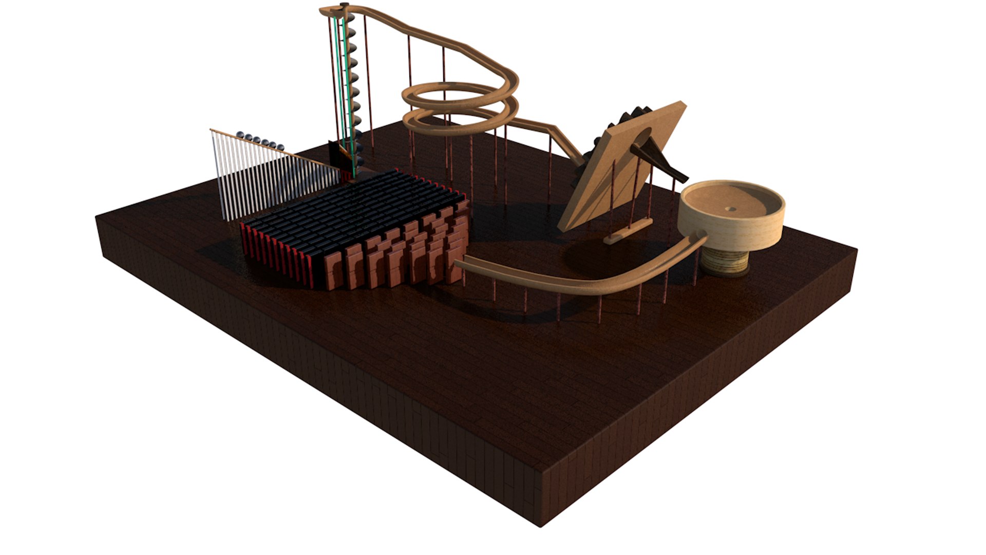 3d Model Of Marbles Machine