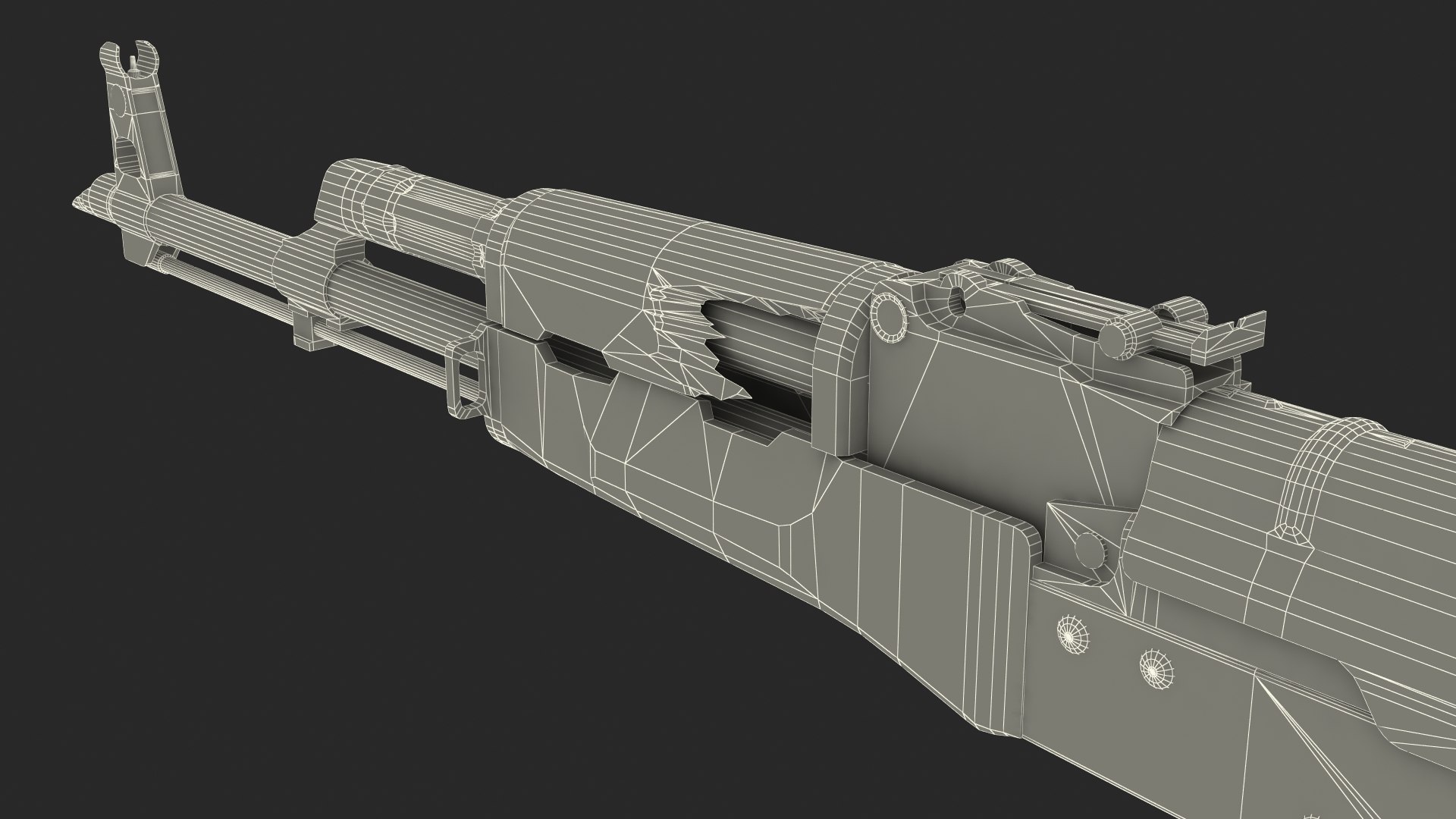Damaged AK47 AAA Game Weapon 3D model - TurboSquid 2099645