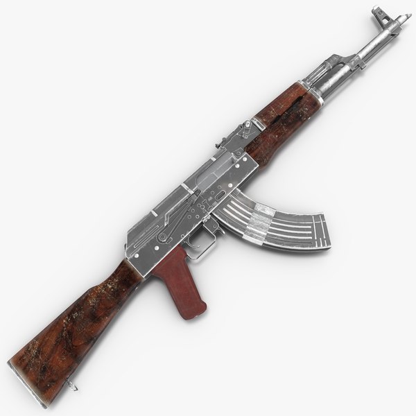 Damaged AK47 AAA Game Weapon3D模型 - TurboSquid 2099645