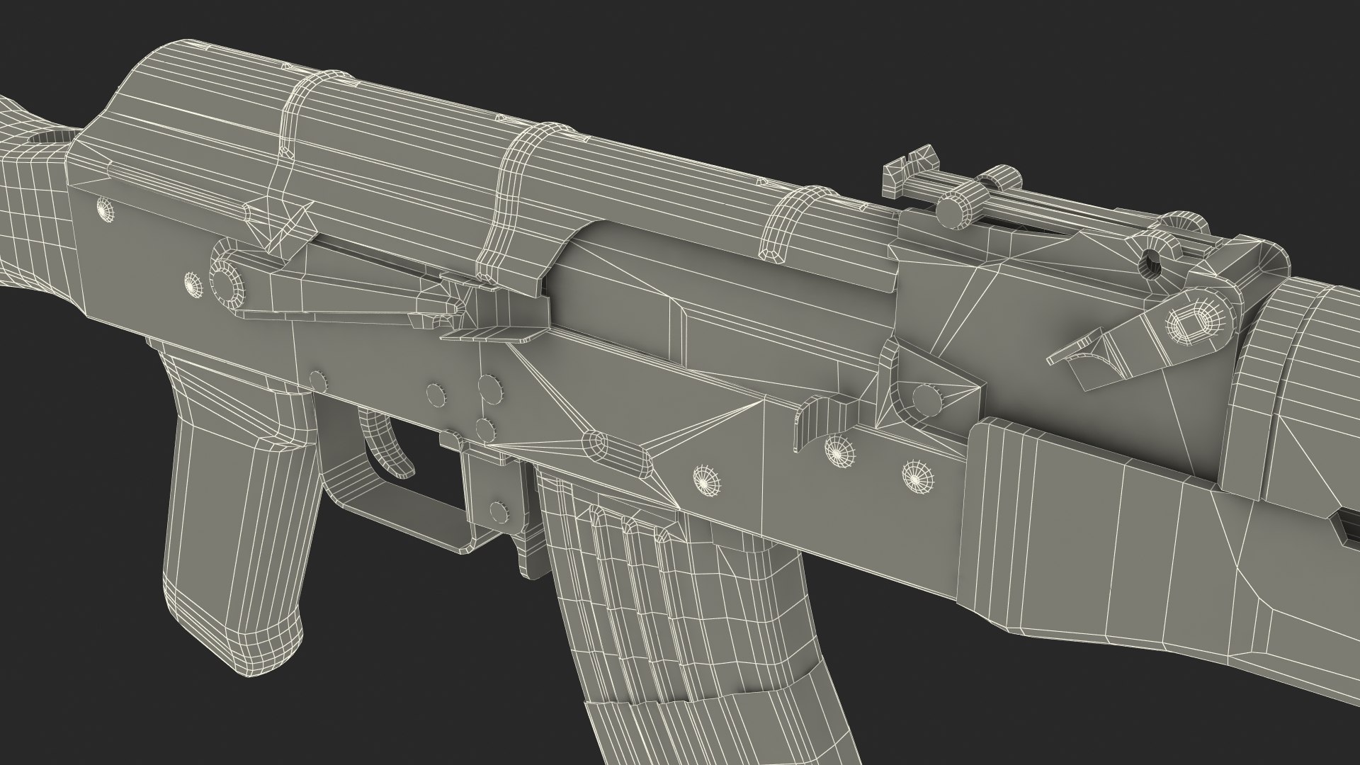 Damaged AK47 AAA Game Weapon 3D model - TurboSquid 2099645