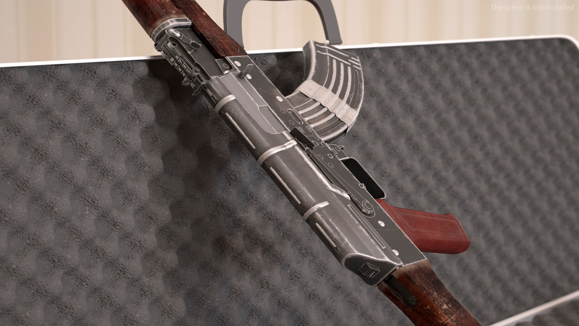 Damaged AK47 AAA Game Weapon 3D Model - TurboSquid 2099645