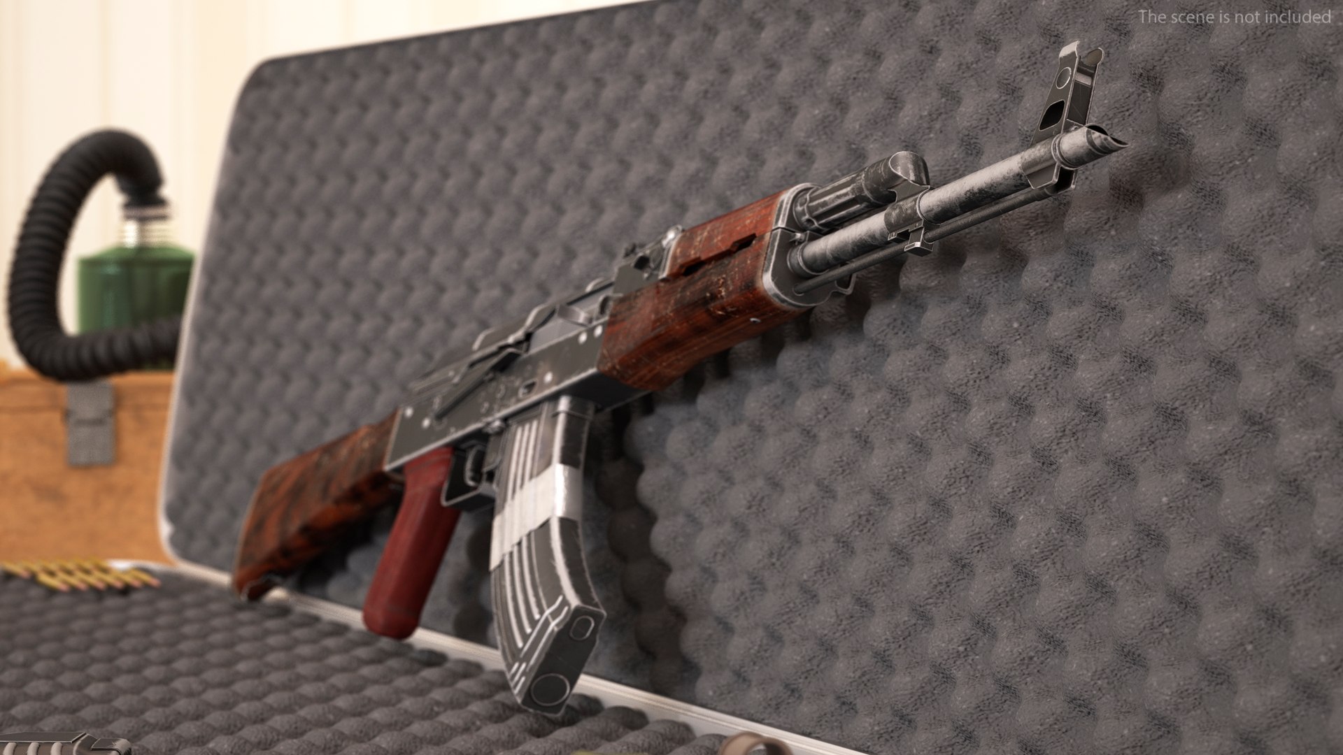 Damaged AK47 AAA Game Weapon 3D Model - TurboSquid 2099645