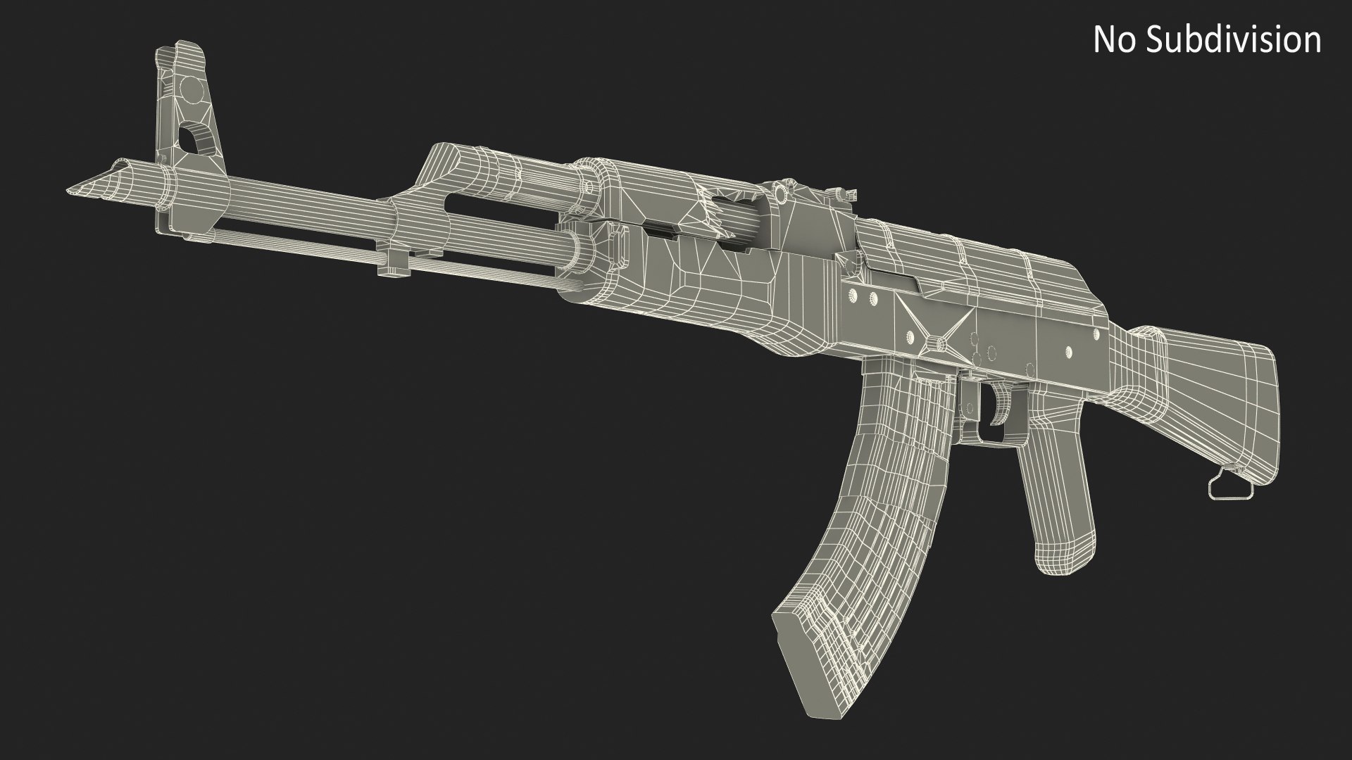 Damaged AK47 AAA Game Weapon 3D model - TurboSquid 2099645