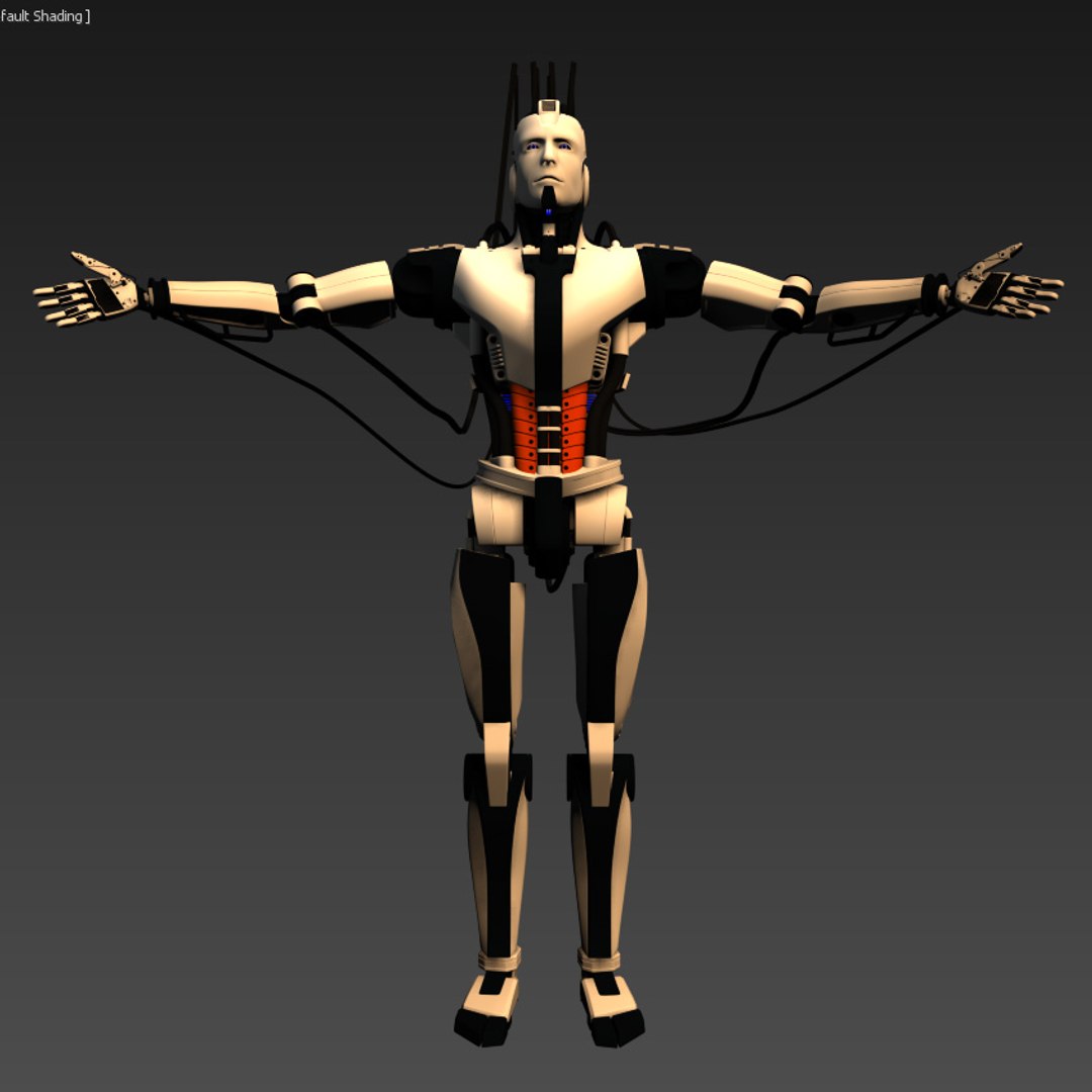 Man Robot Cyborg 3D Model - TurboSquid 1241524