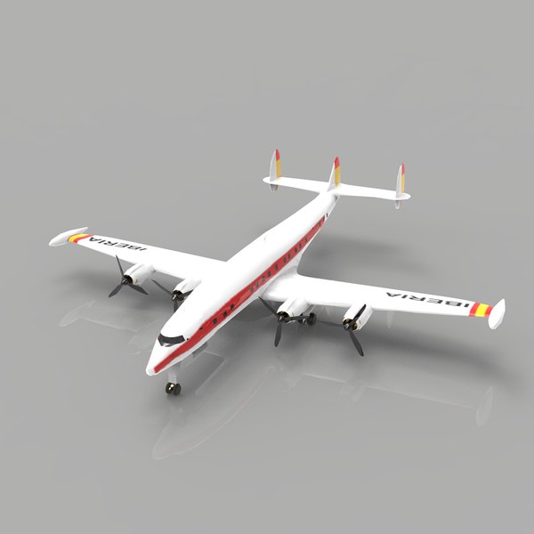 Avião Lockheed Constellation Modelo 3D - TurboSquid 1852555