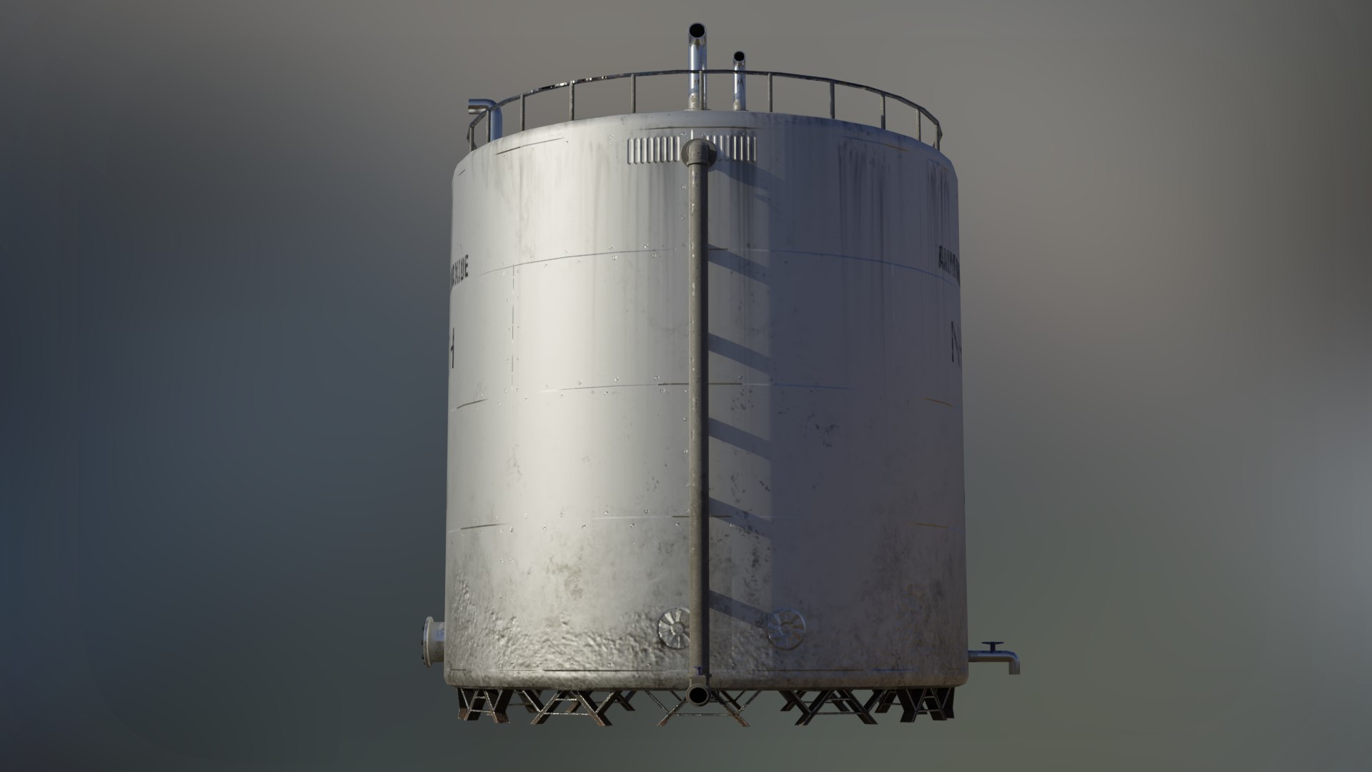 3D Large Industrial Ammonium Storage Tank Model - TurboSquid 1806379