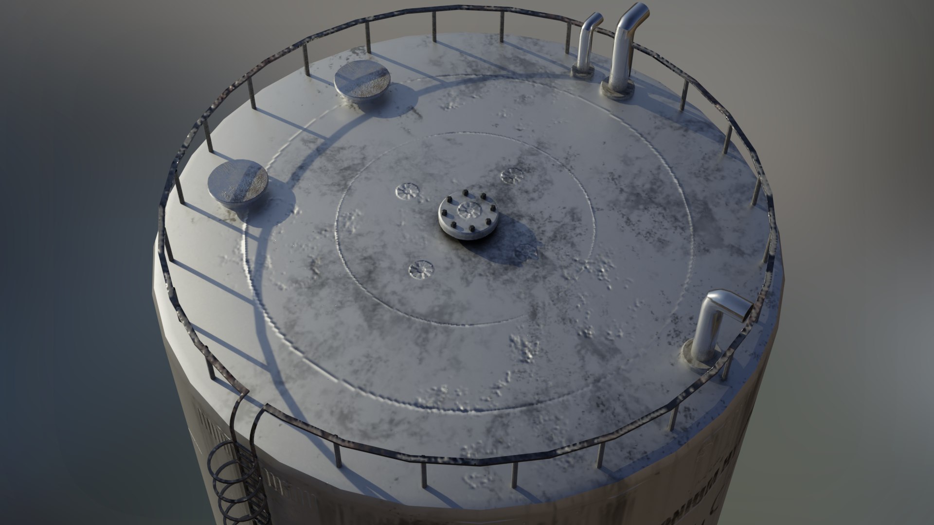 3D Large Industrial Ammonium Storage Tank Model - TurboSquid 1806379