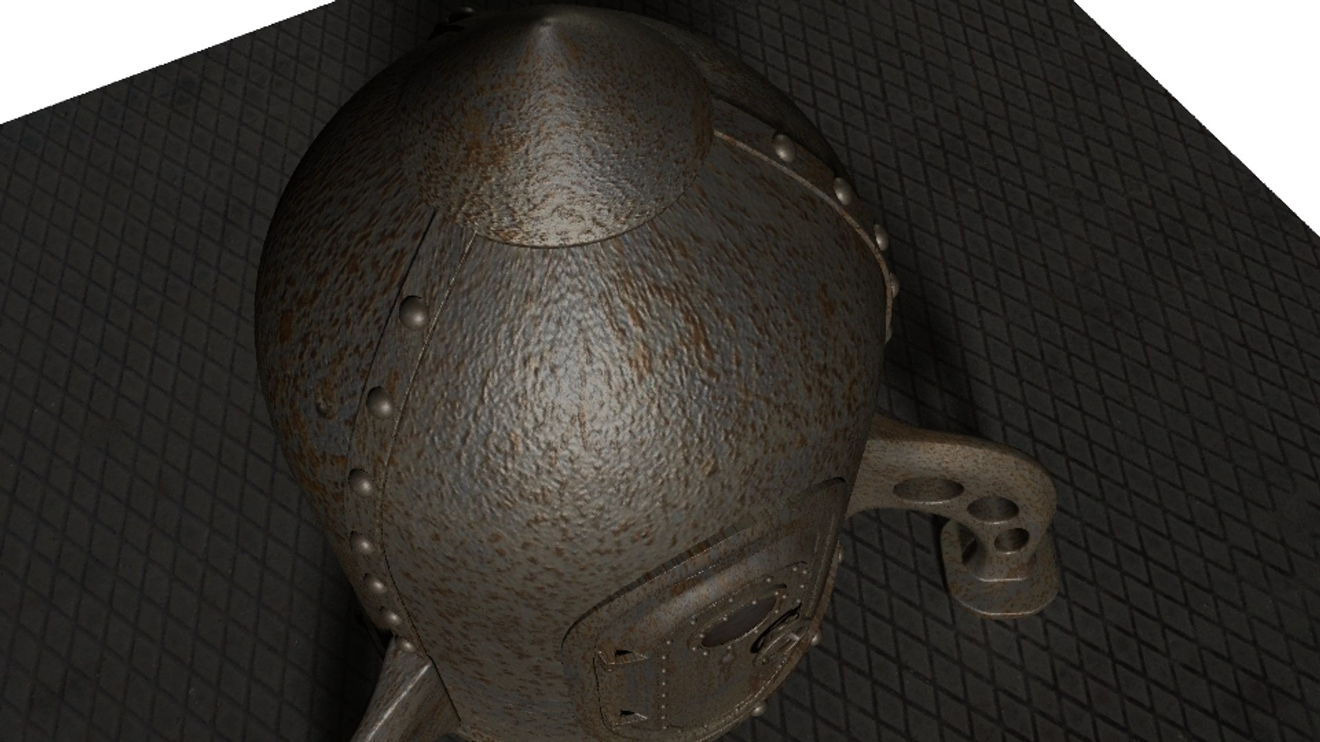 3d Model Rusty Rocket