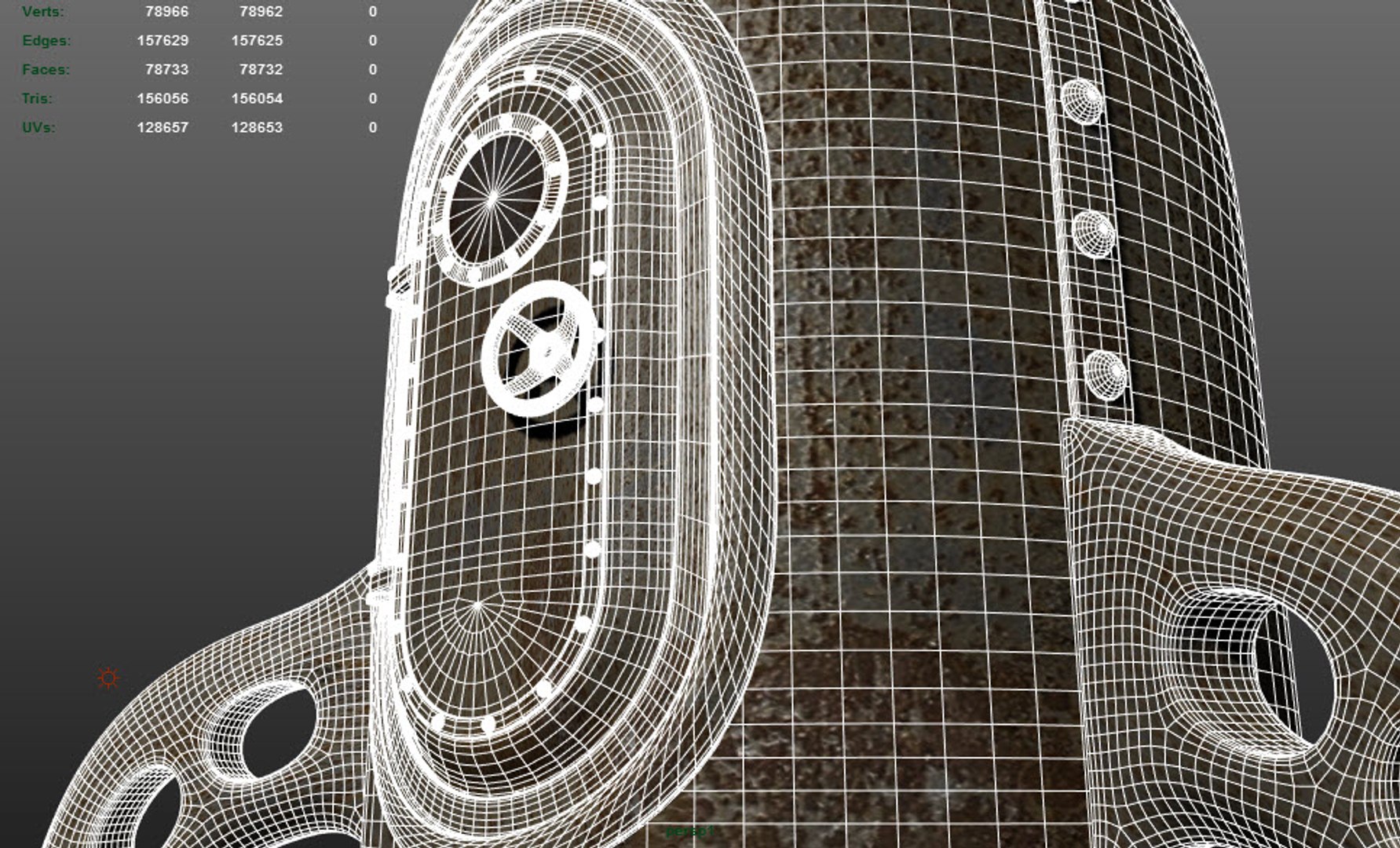 3d Model Rusty Rocket