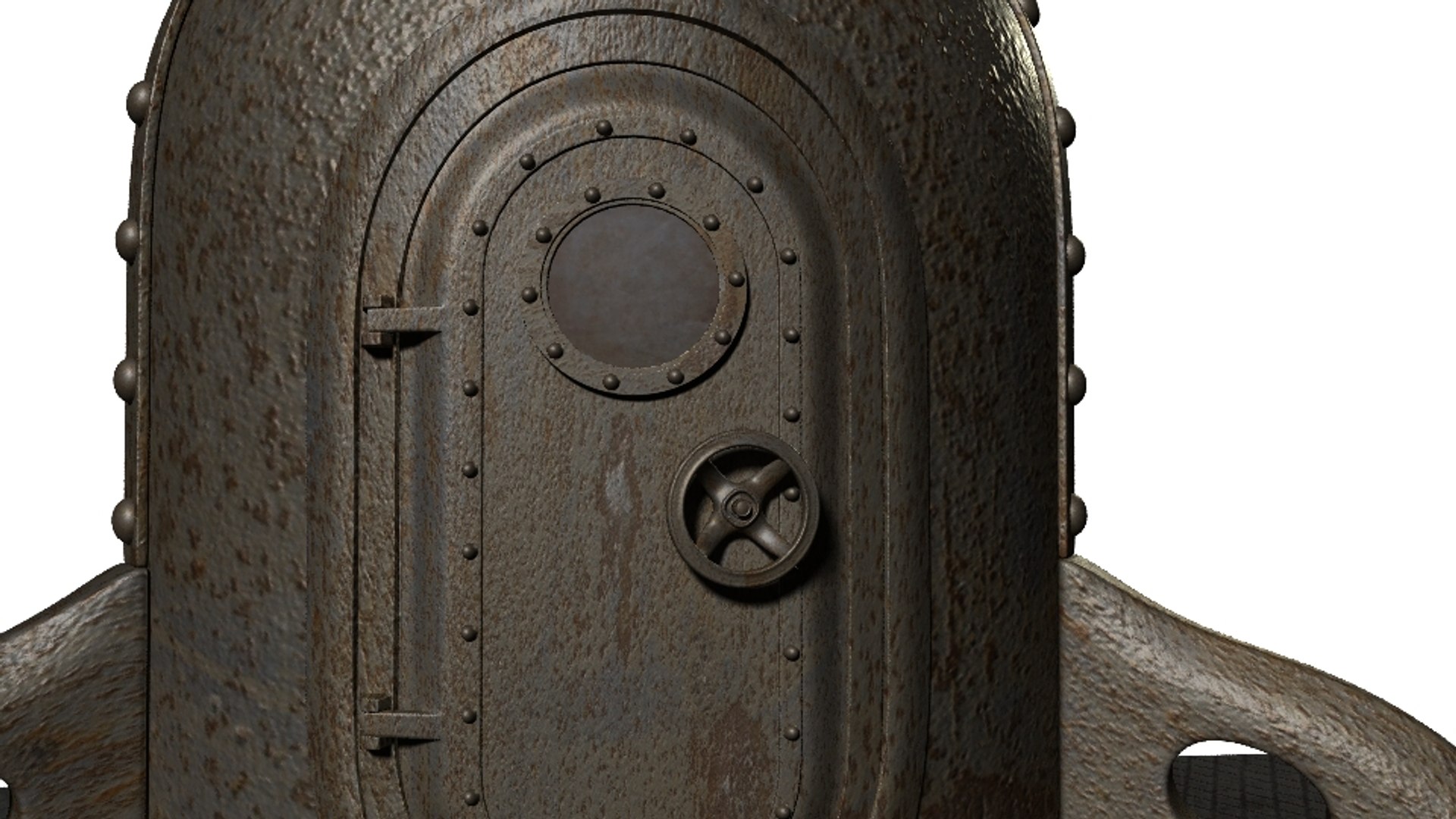 3d Model Rusty Rocket