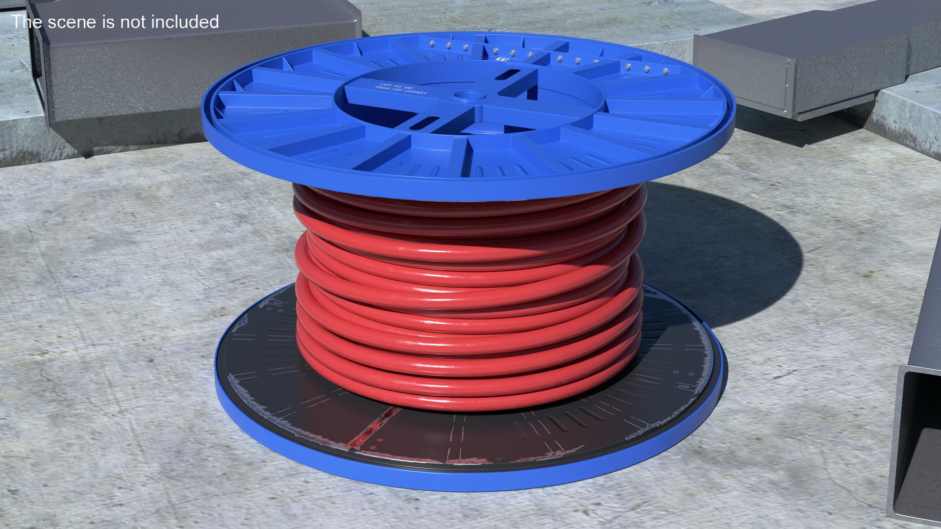 3D Industrial Cable Spool Reel - TurboSquid 2271608