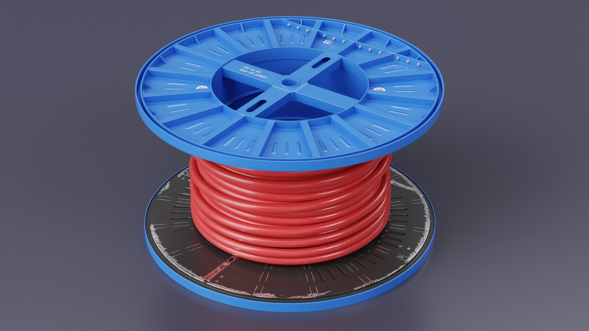 3D Industrial Cable Spool Reel - TurboSquid 2271608
