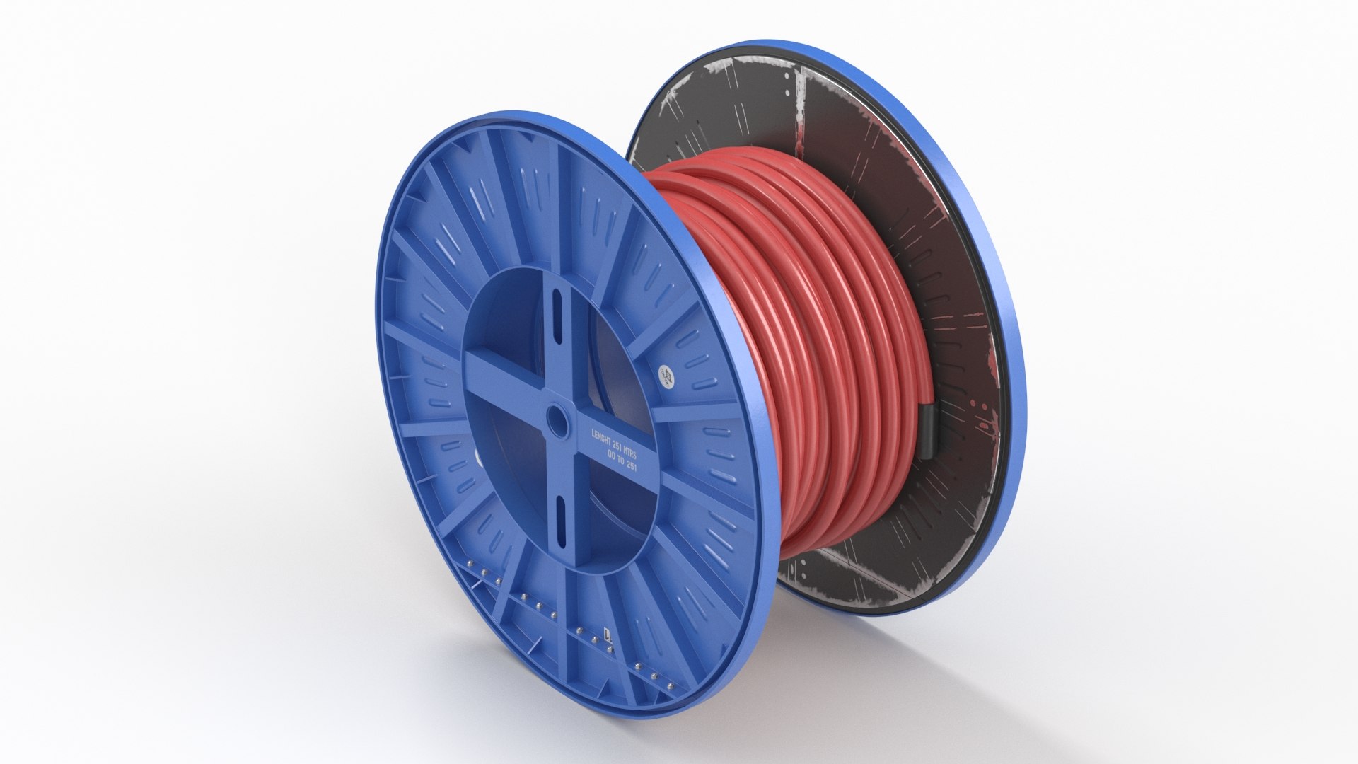 3D Industrial Cable Spool Reel - TurboSquid 2271608