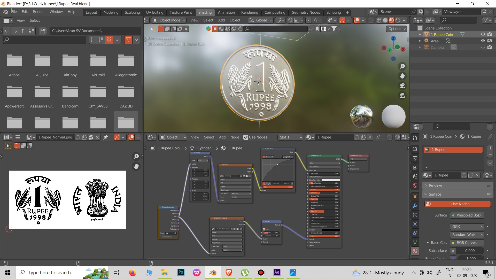 3D Model Indian Rupee Coin - TurboSquid 1479471