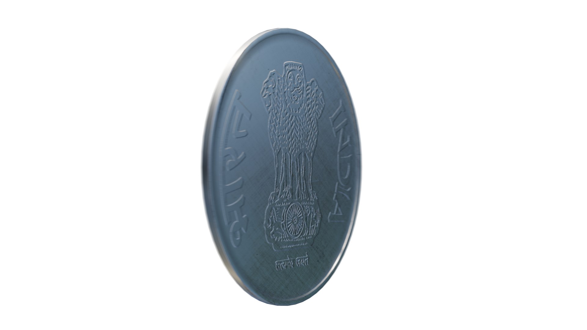 3D Model Indian Rupee Coin - TurboSquid 1479471