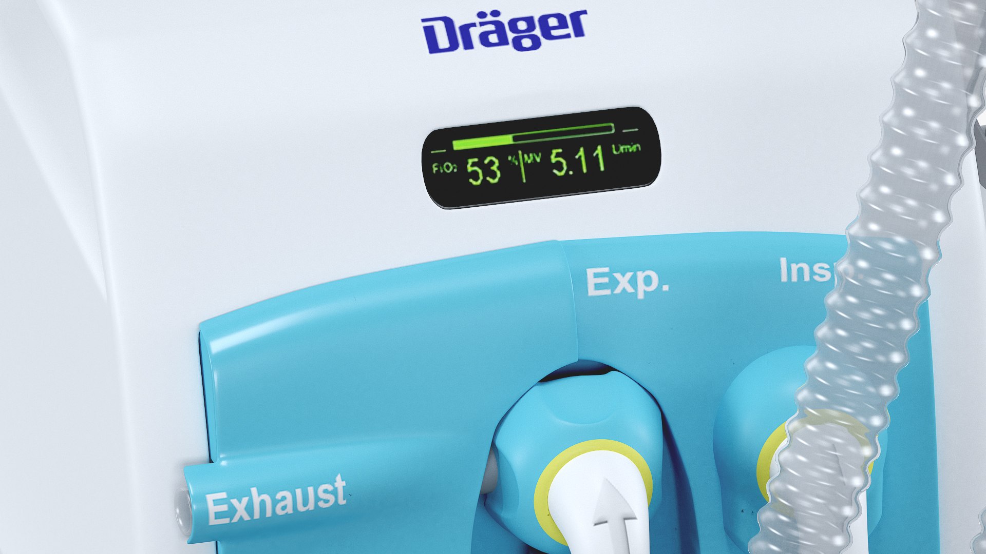 Ventilation Drager Evita 500 Model - TurboSquid 1532567