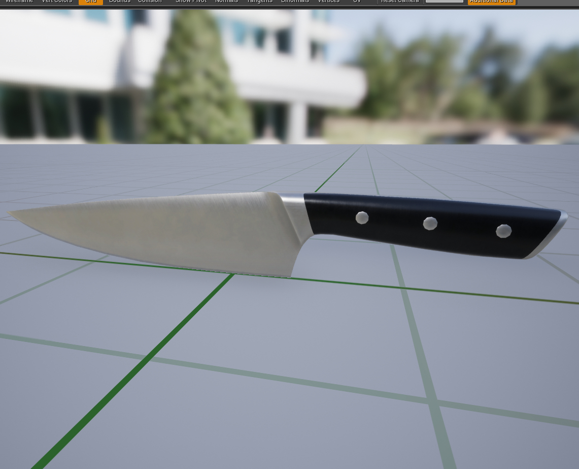 Kitchen knife 3D - TurboSquid 1353248