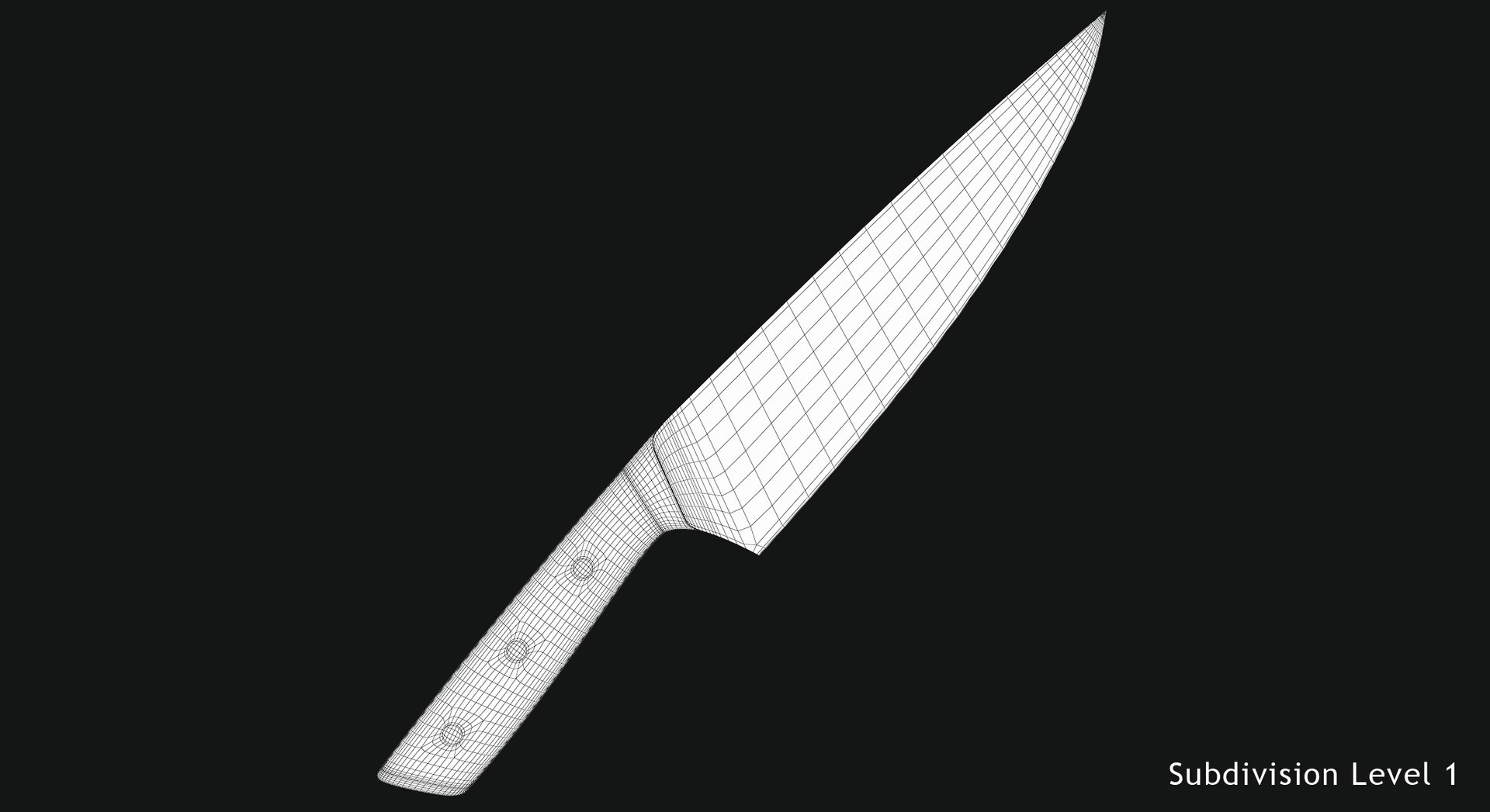 Kitchen Knife 3D - TurboSquid 1353248