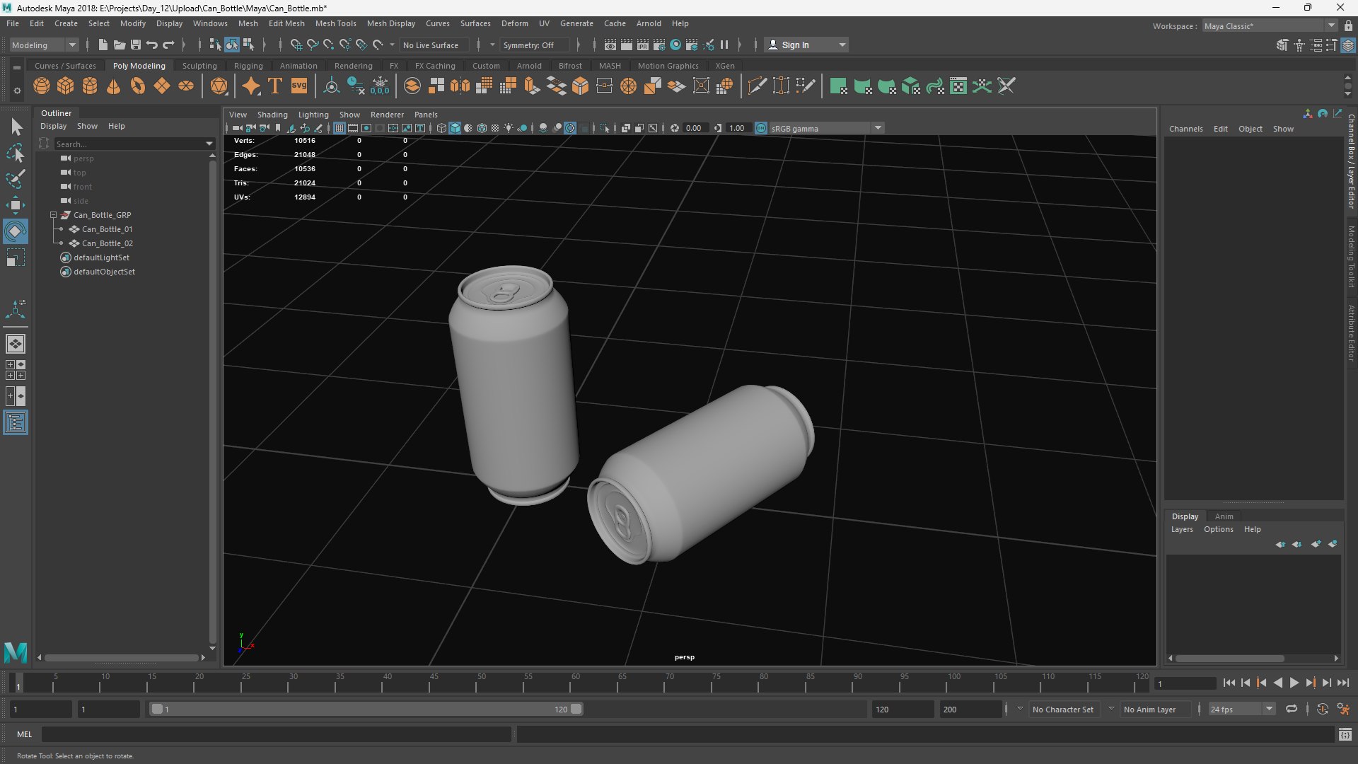 Cans Bottle 3D Model - TurboSquid 2284947