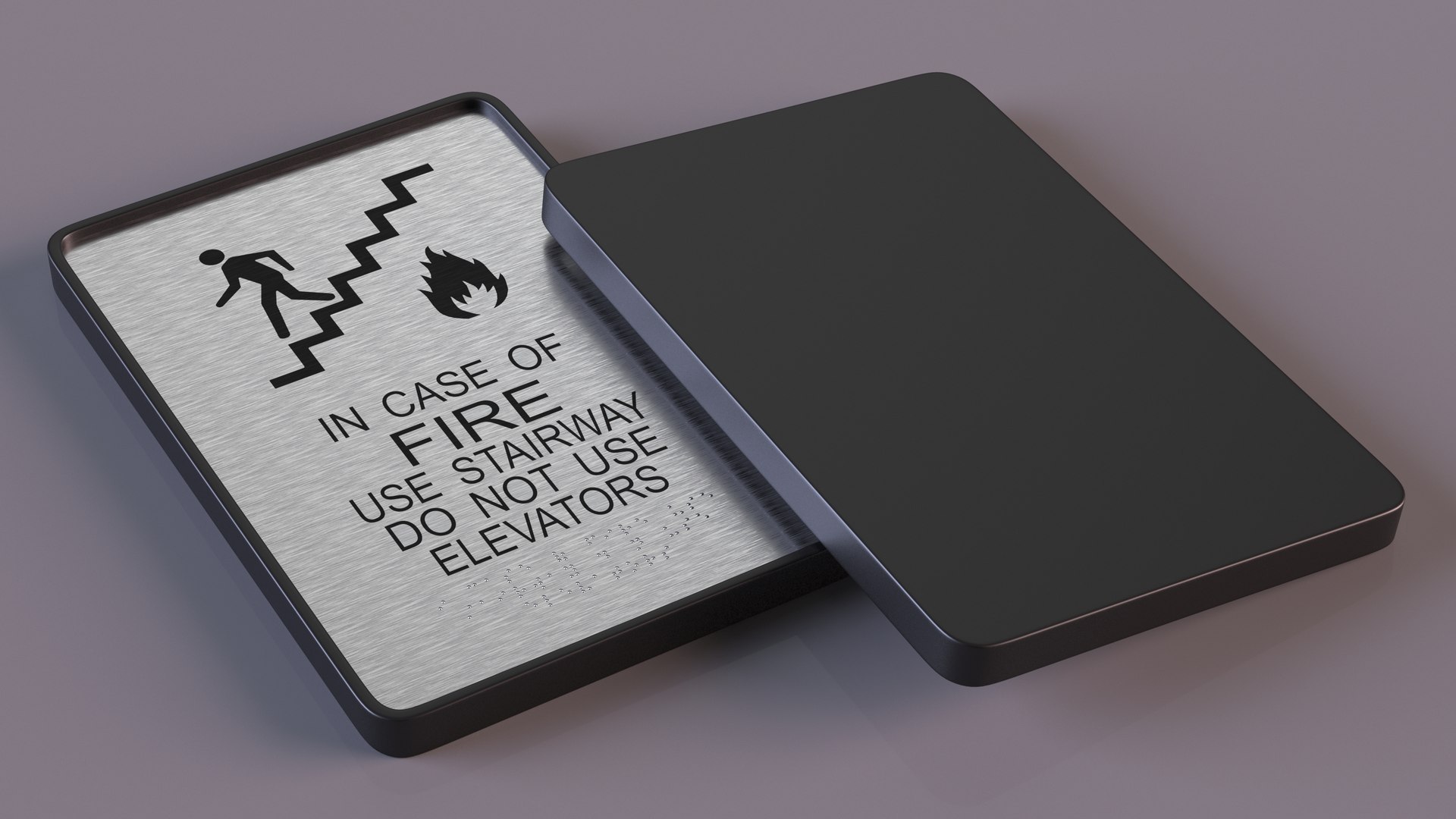 3D In Case Of Fire Sign Model - TurboSquid 2040300