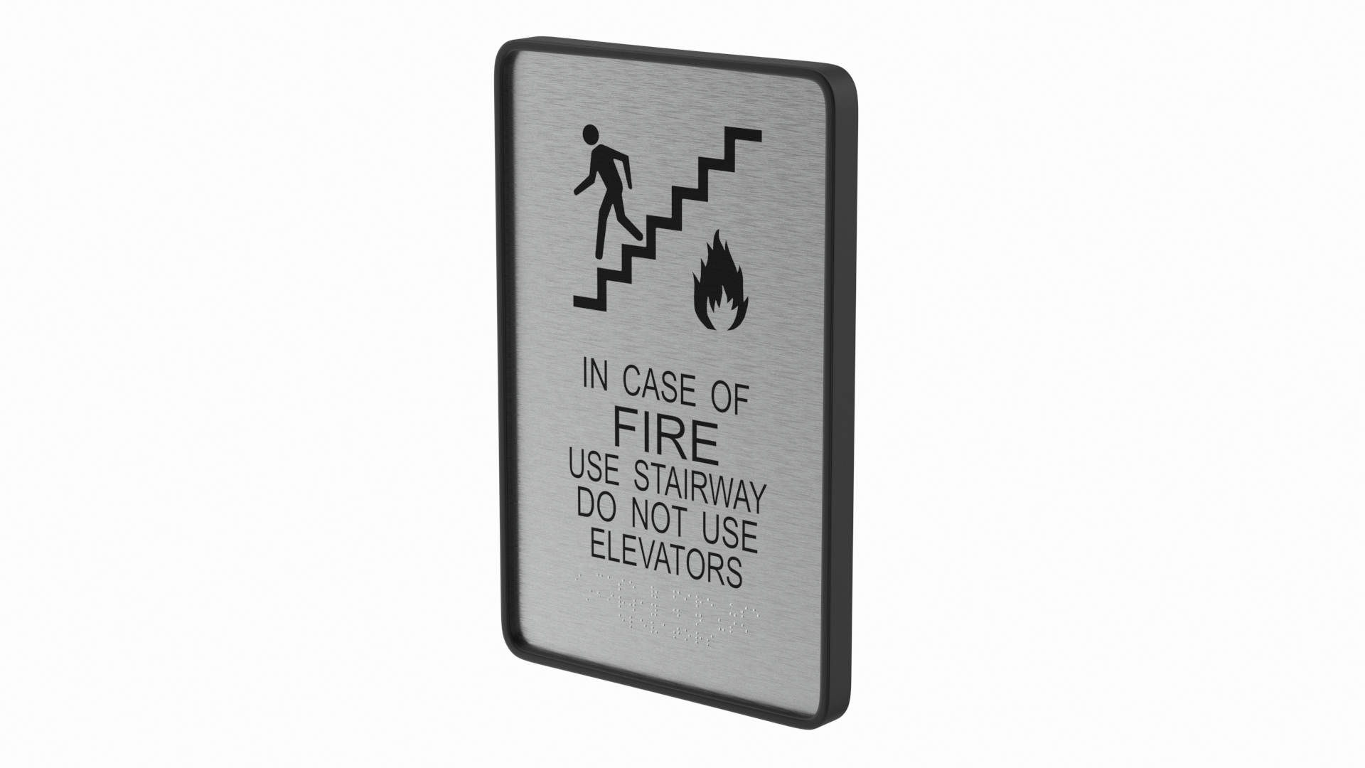 3D In Case Of Fire Sign Model - TurboSquid 2040300