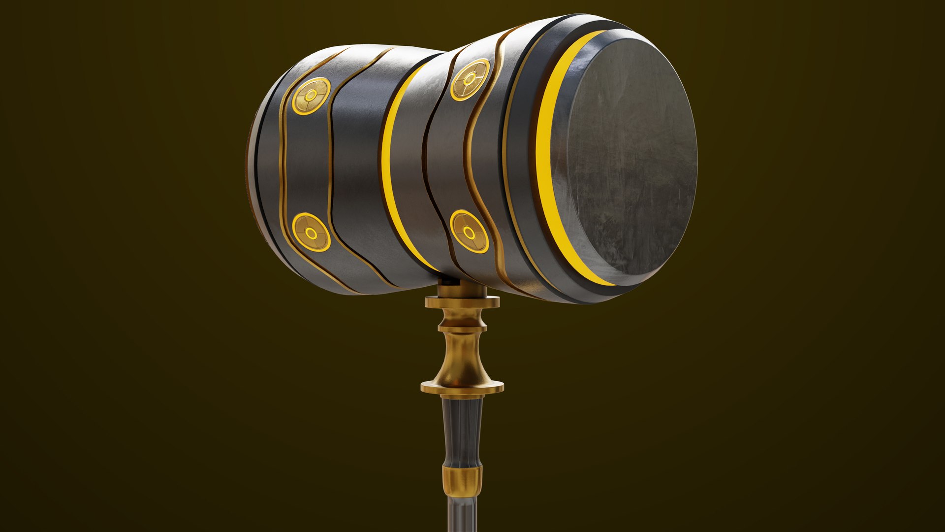 3D Sci Fi Battle Hammer03 All PBR Unity UE Textures Included ...