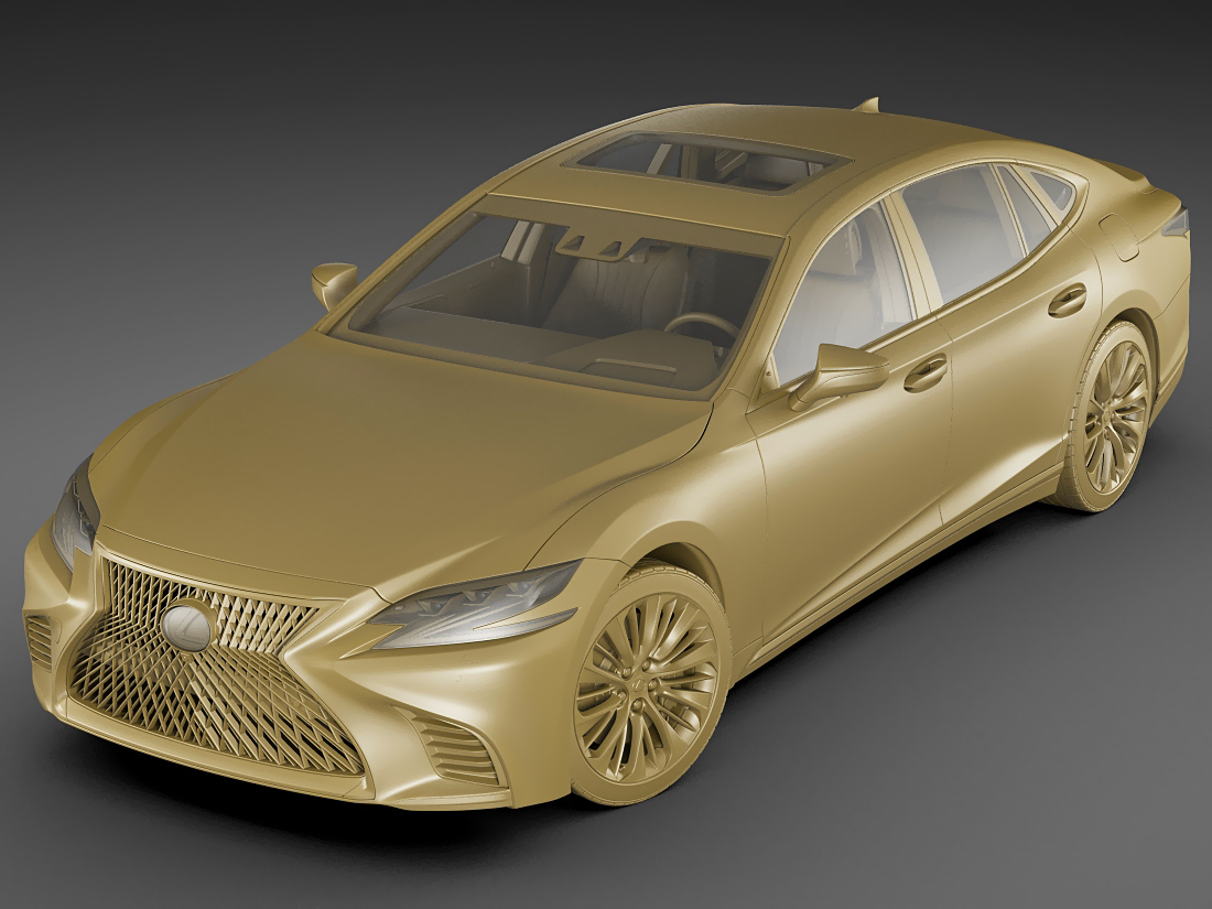 3d lexus ls500 ls model