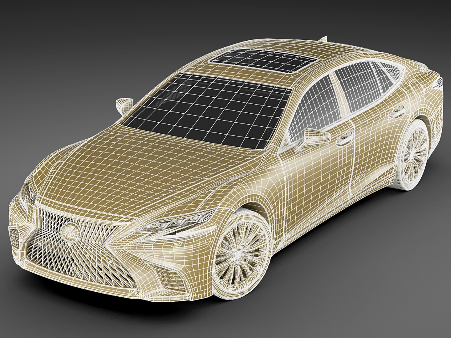 3d lexus ls500 ls model