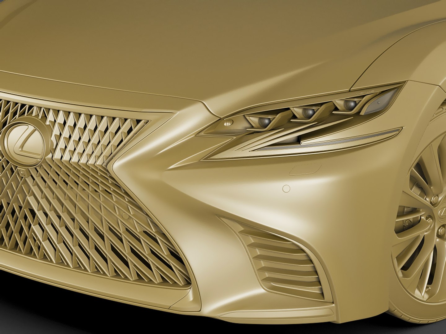 3d lexus ls500 ls model