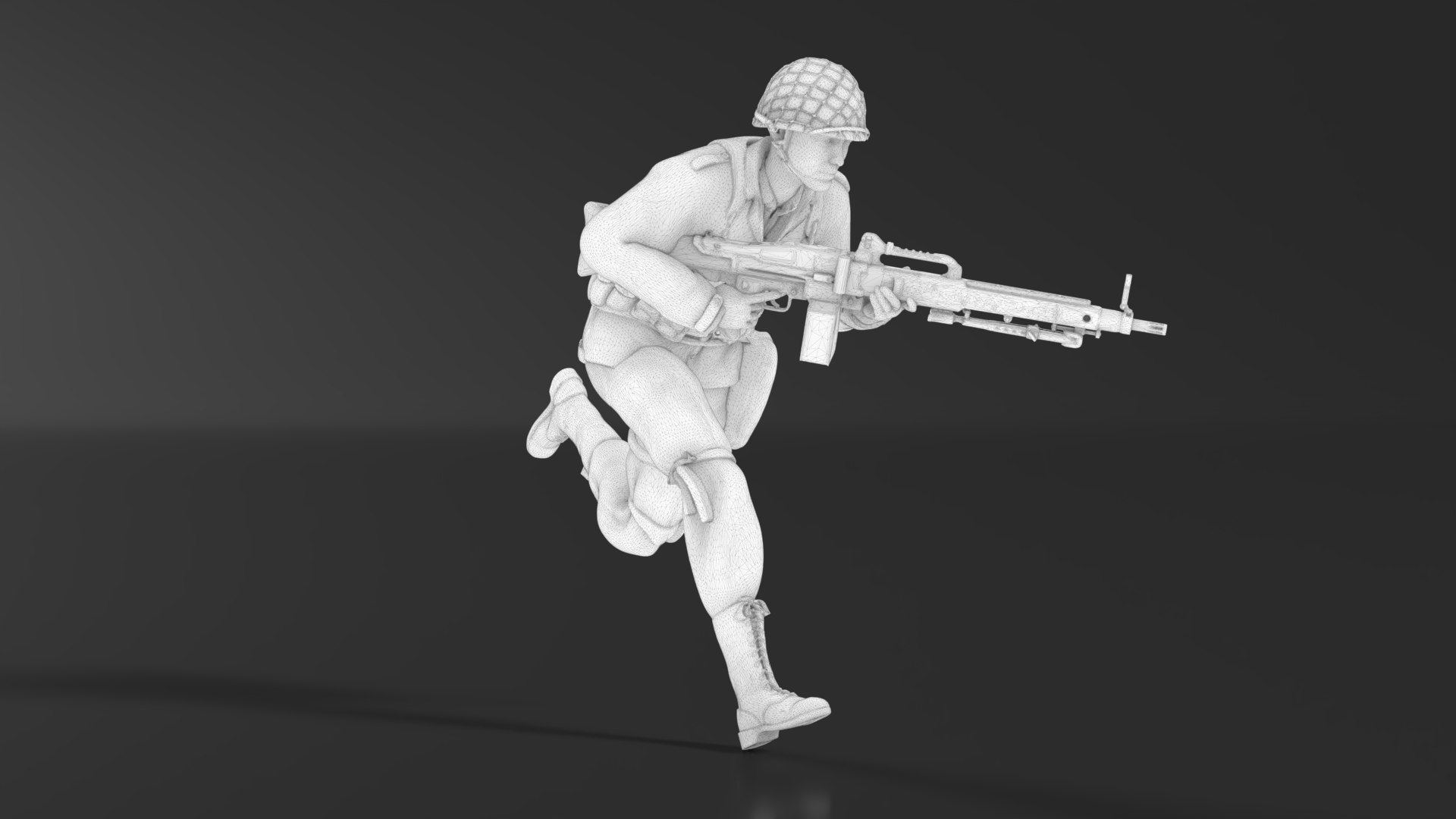 WWII Soldier Set 10 3D model - TurboSquid 2148919