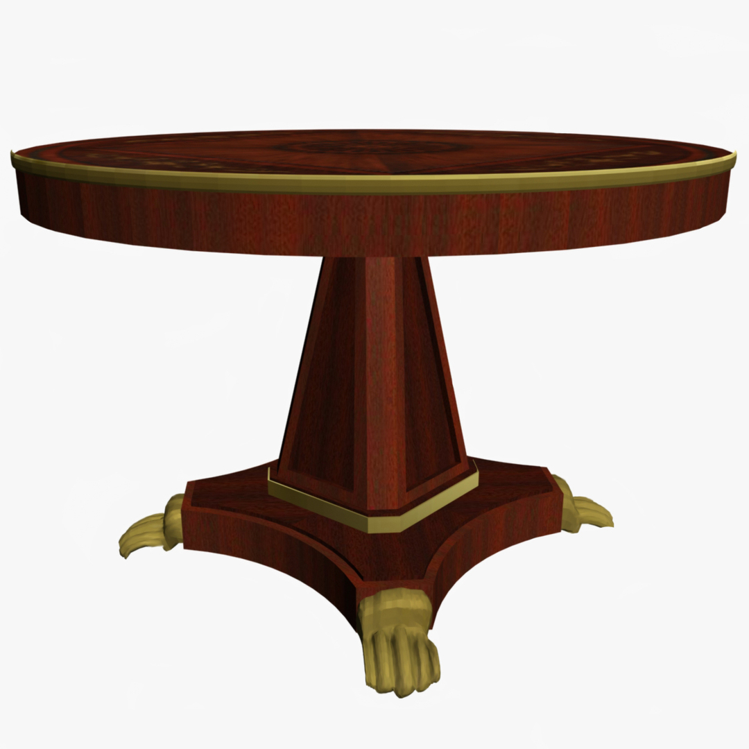 antique center table 3d model