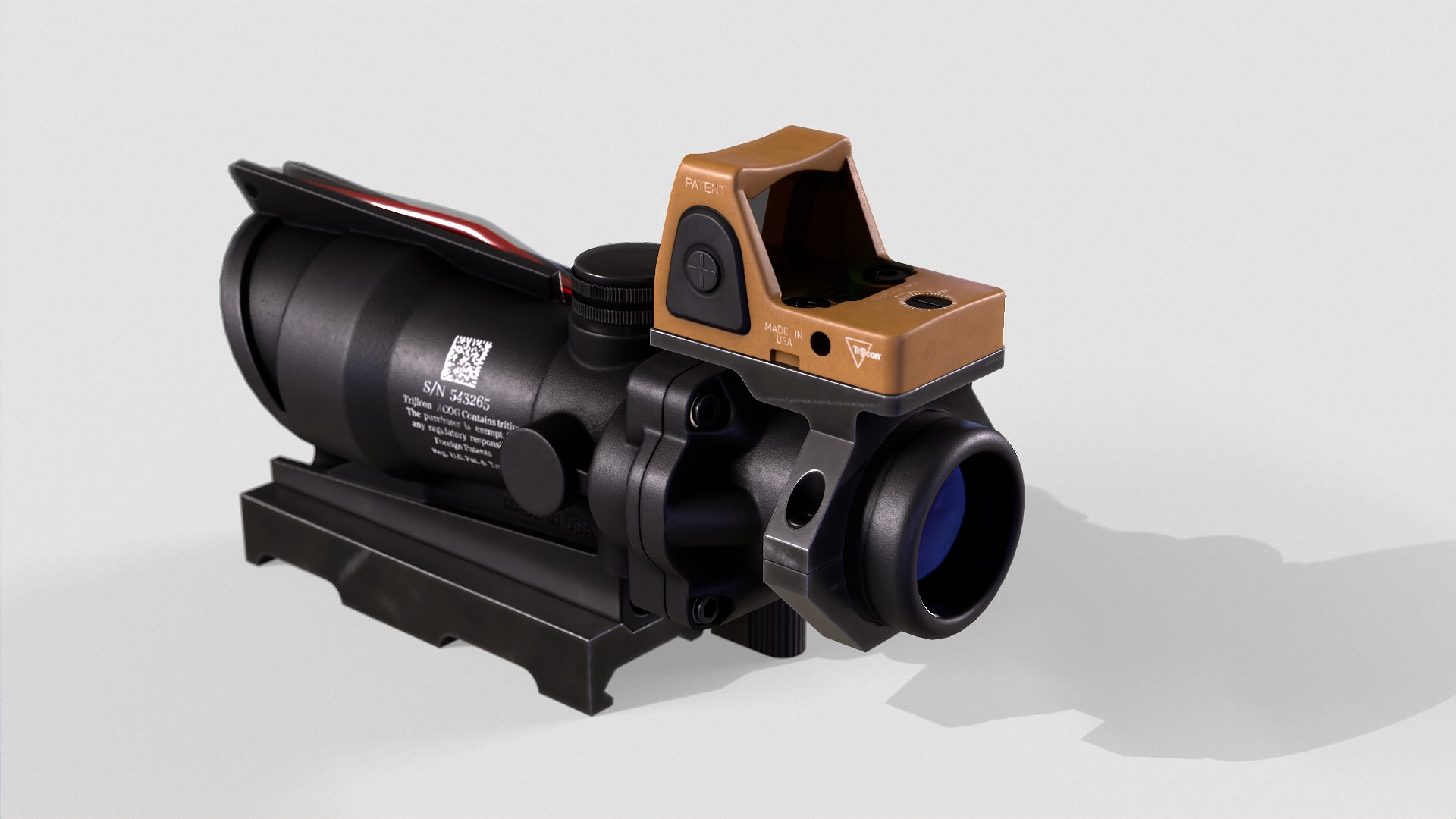 3D ACOG Sight Model - TurboSquid 2117373